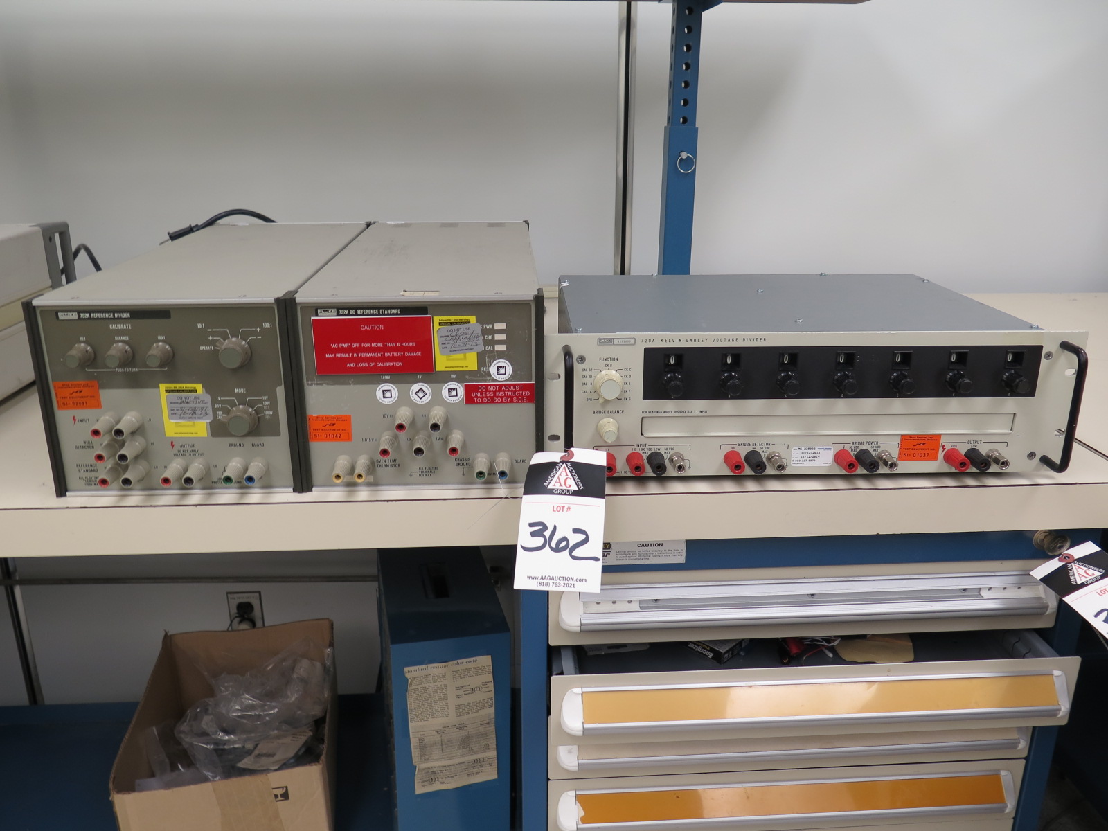 Fluke 752A Reference Divider, Fluke 732A DC Reference Standard, Fluke ...