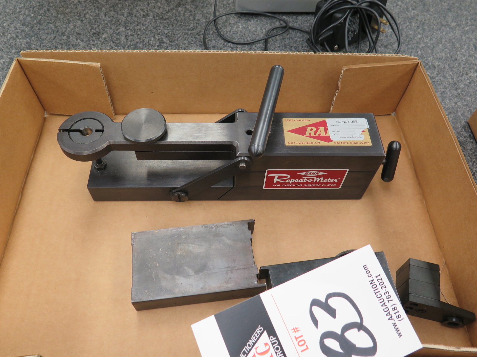 Rahn "Repeat-O-Meter Surface Plate Inspection Gage