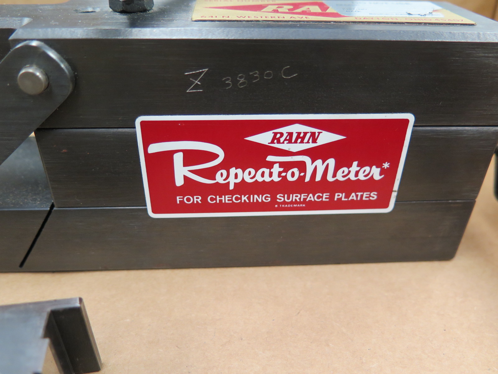 Rahn "Repeat-O-Meter Surface Plate Inspection Gage