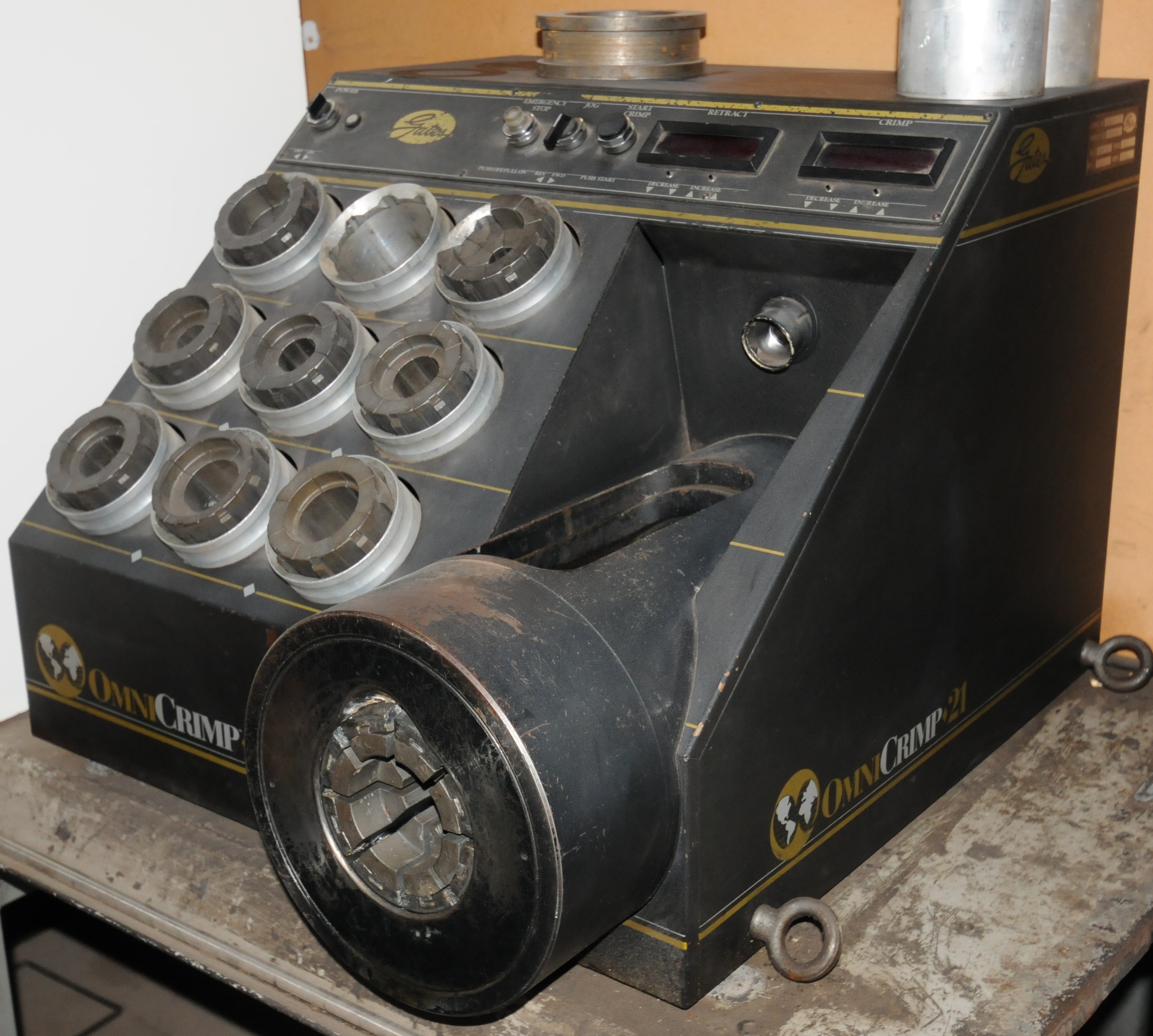 GATES OMNICRIMP 21 10,000PSI MAX CAP. DIGITAL HYDRAULIC HOSE CRIMPER ...