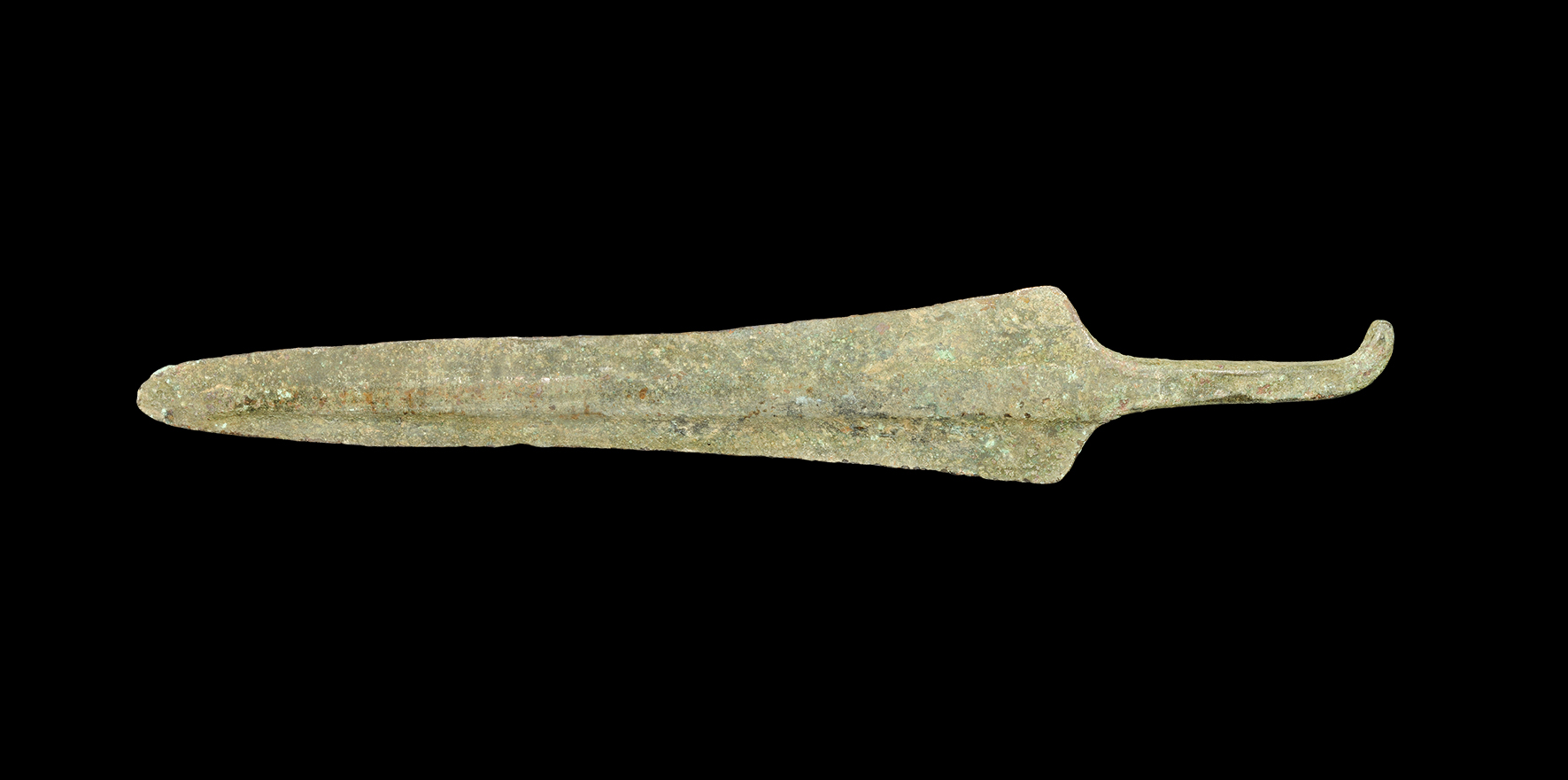Greek Aegean Bronze Tanged Dagger 2200-2000 BC. A broad triangular ...