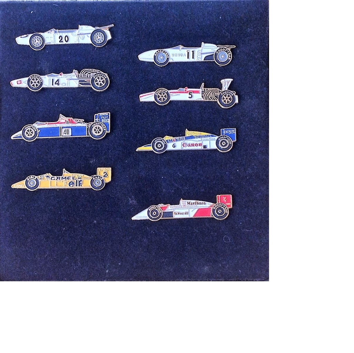 Honda F1 Motor Racing history badges in Original blue presentation box ...