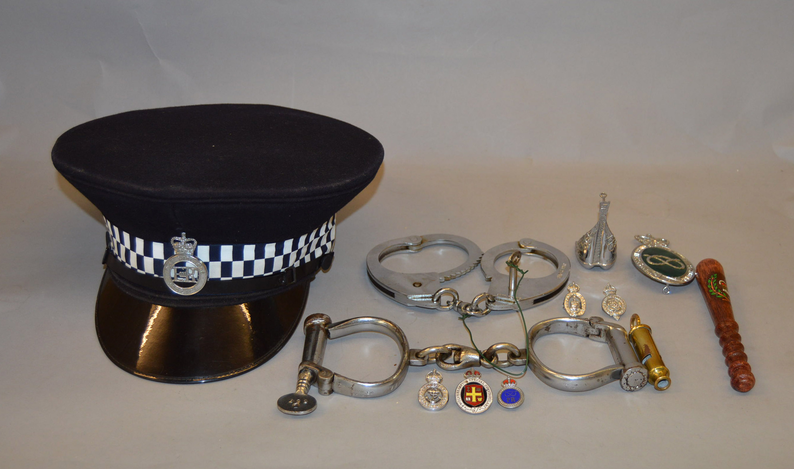 A collection of police memorabilia including a West Midlands Constable ...