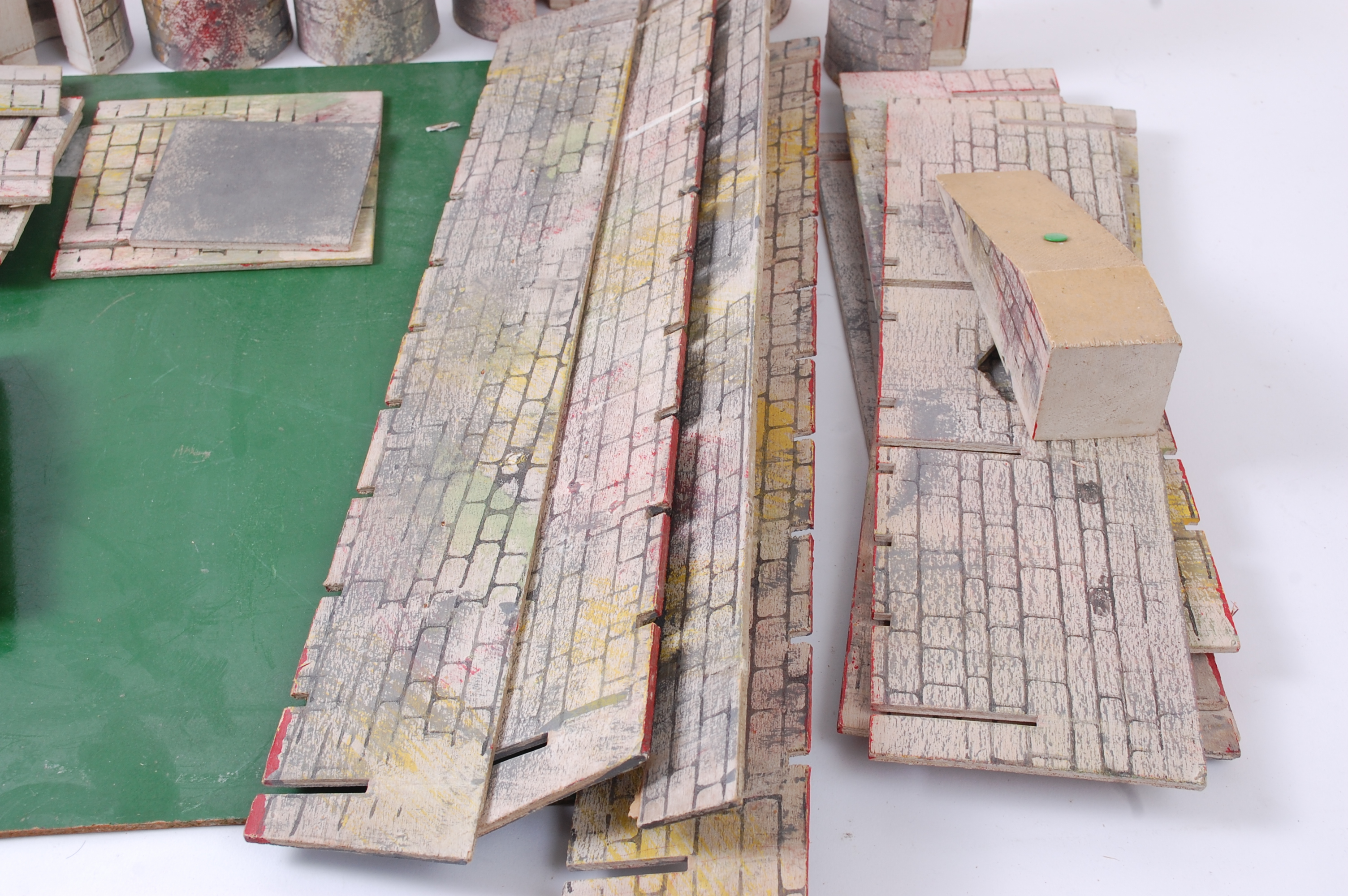 TRIANG FORT; Vintage Triang made composition toy fort. Appears to be ...