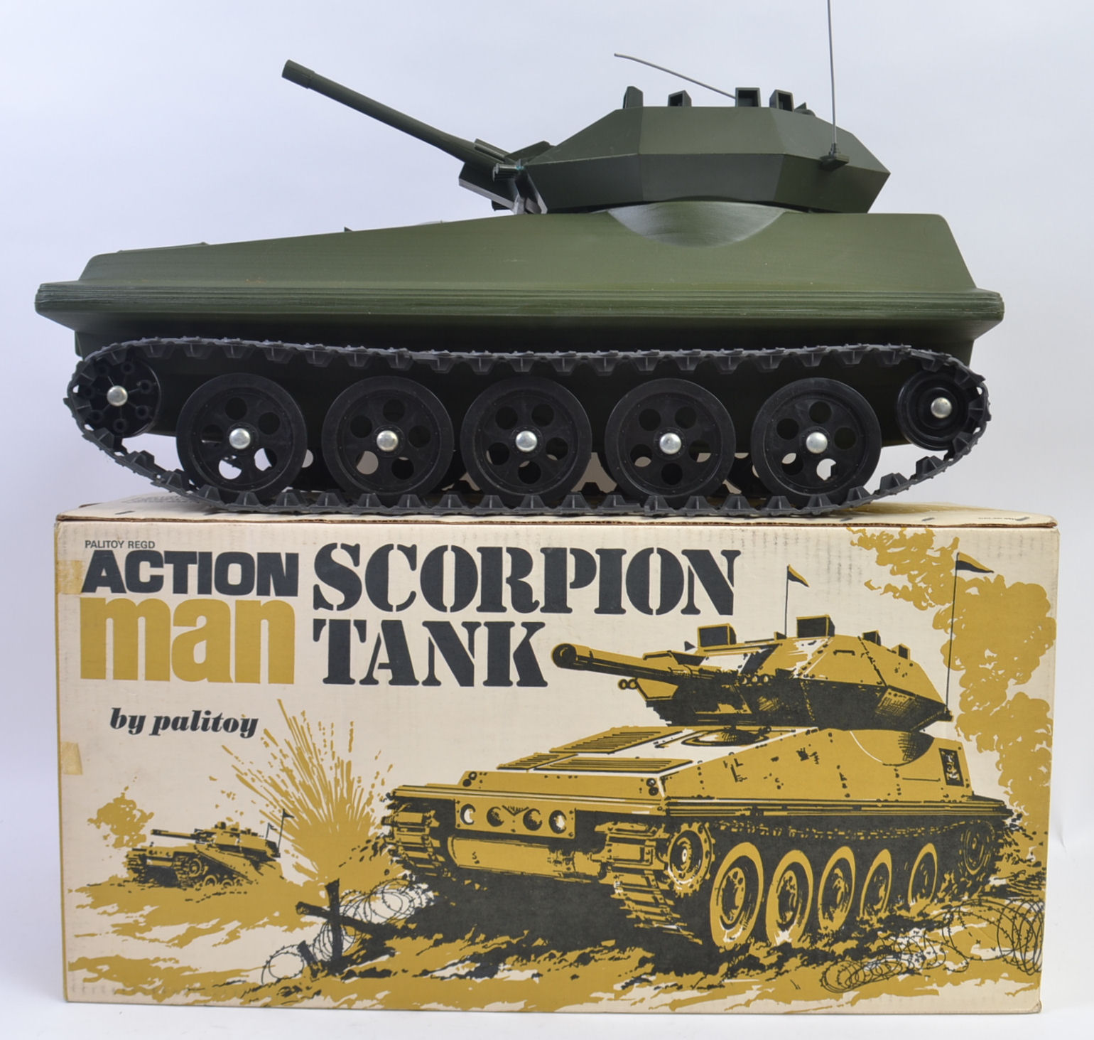 ACTION MAN; An original vintage Action Man Scorpion Tank by Palitoy ...