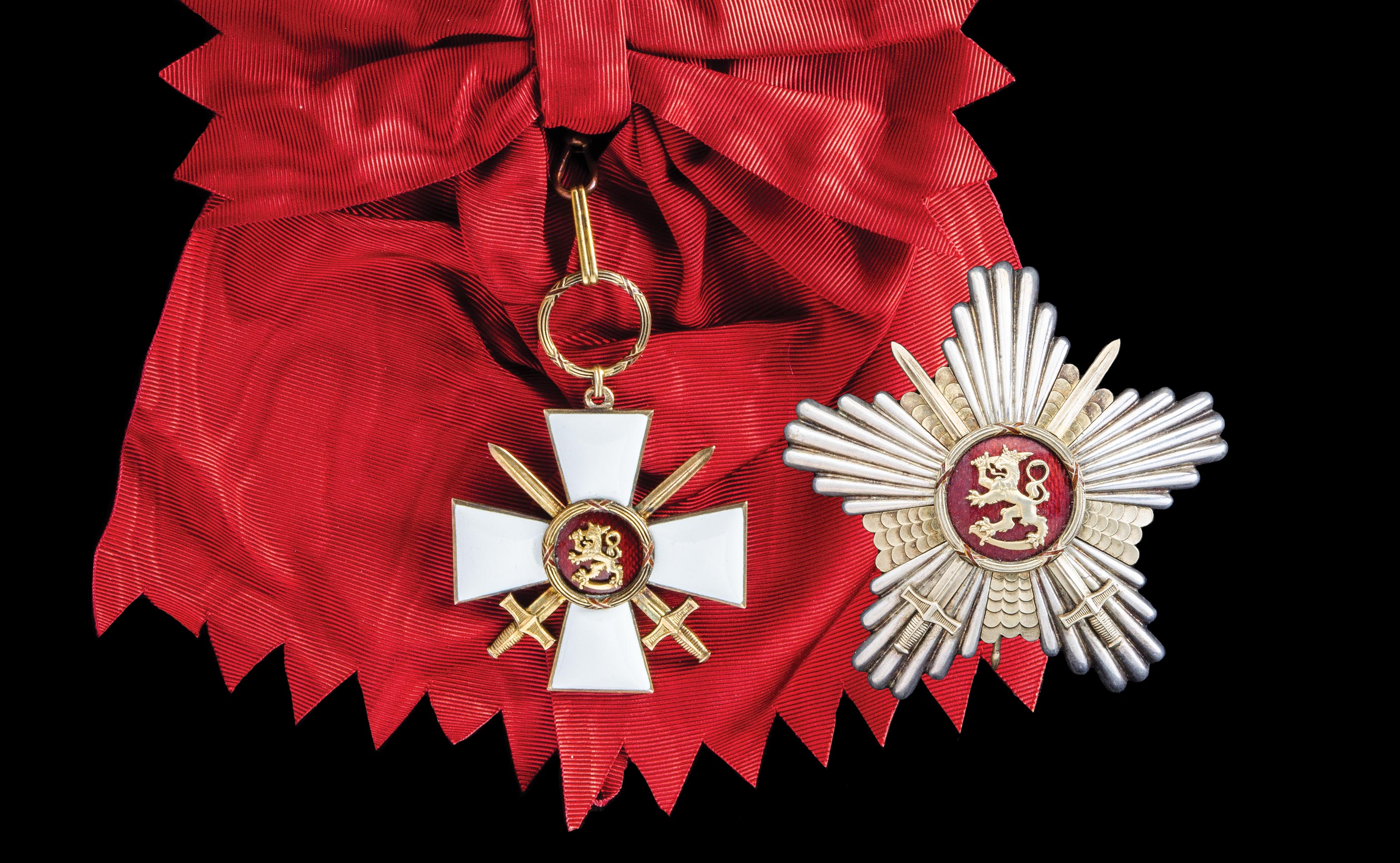 *Finland, Order of the Lion of Finland, Military Division, Grand Cross ...