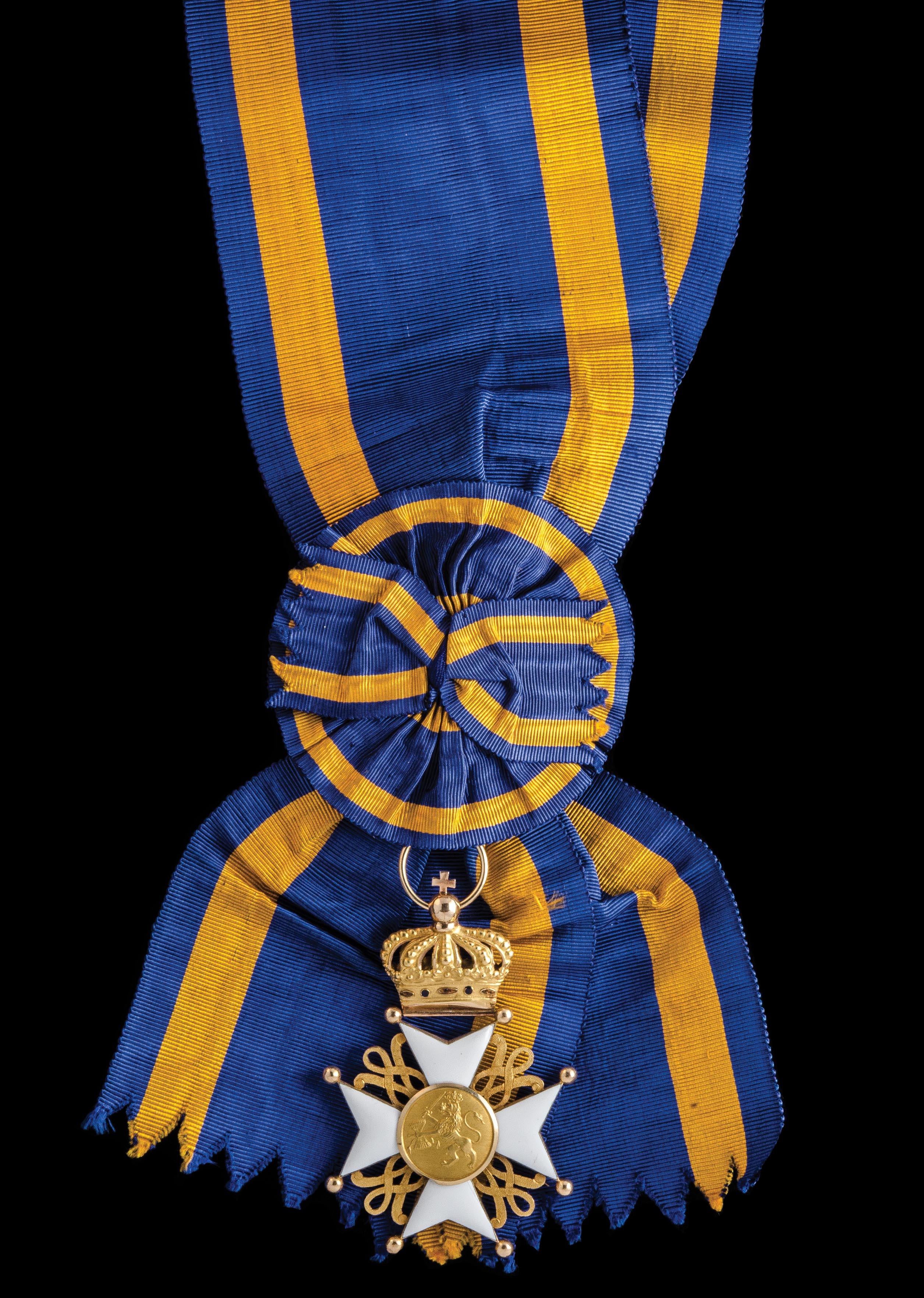 *Netherlands, Order of the Netherlands Lion, Grand Cross sash badge, in ...