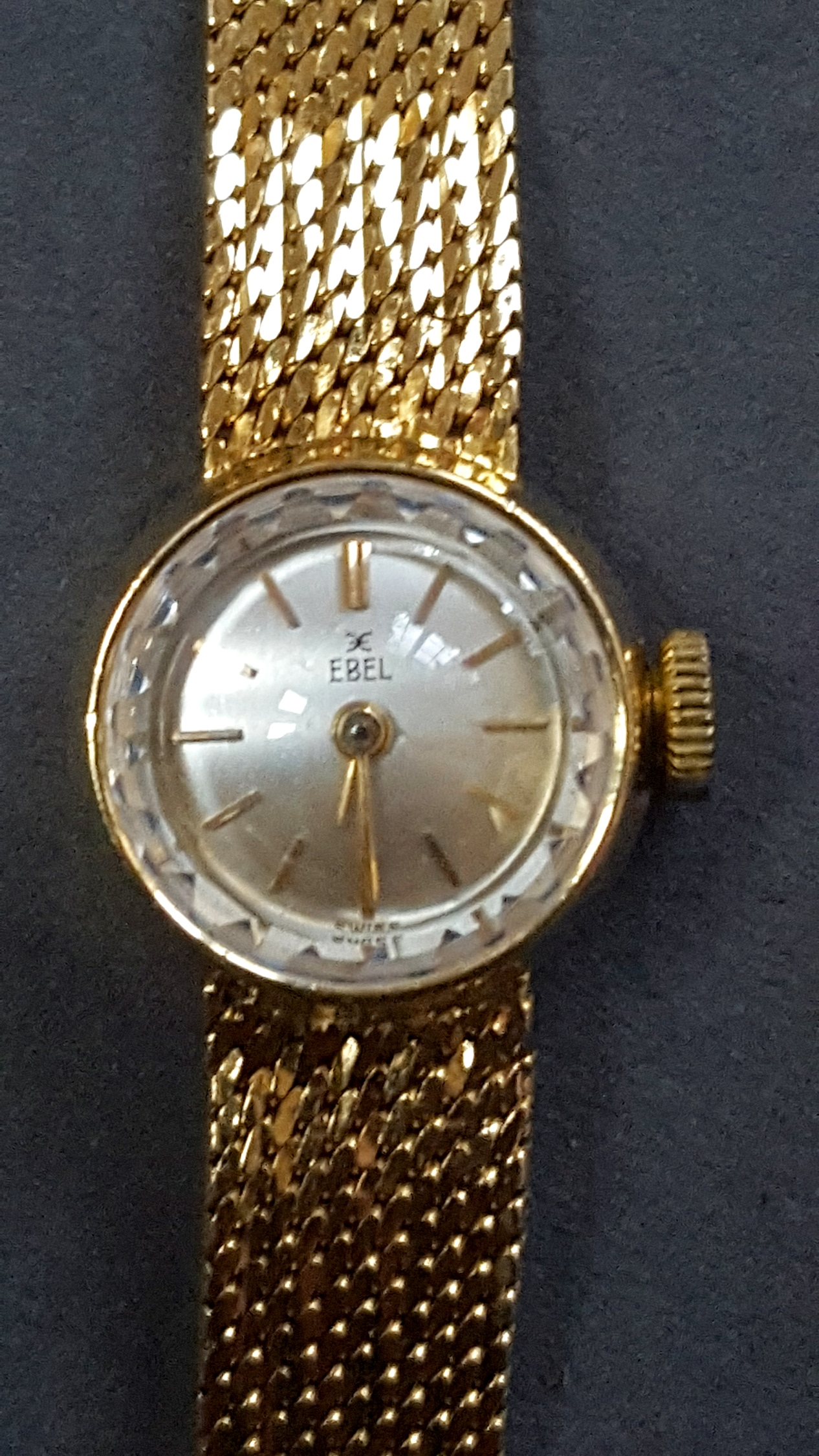 Ebel 18ct Gold Ladies Cocktail Wrist Watch Mechanical Swiss Movement ...