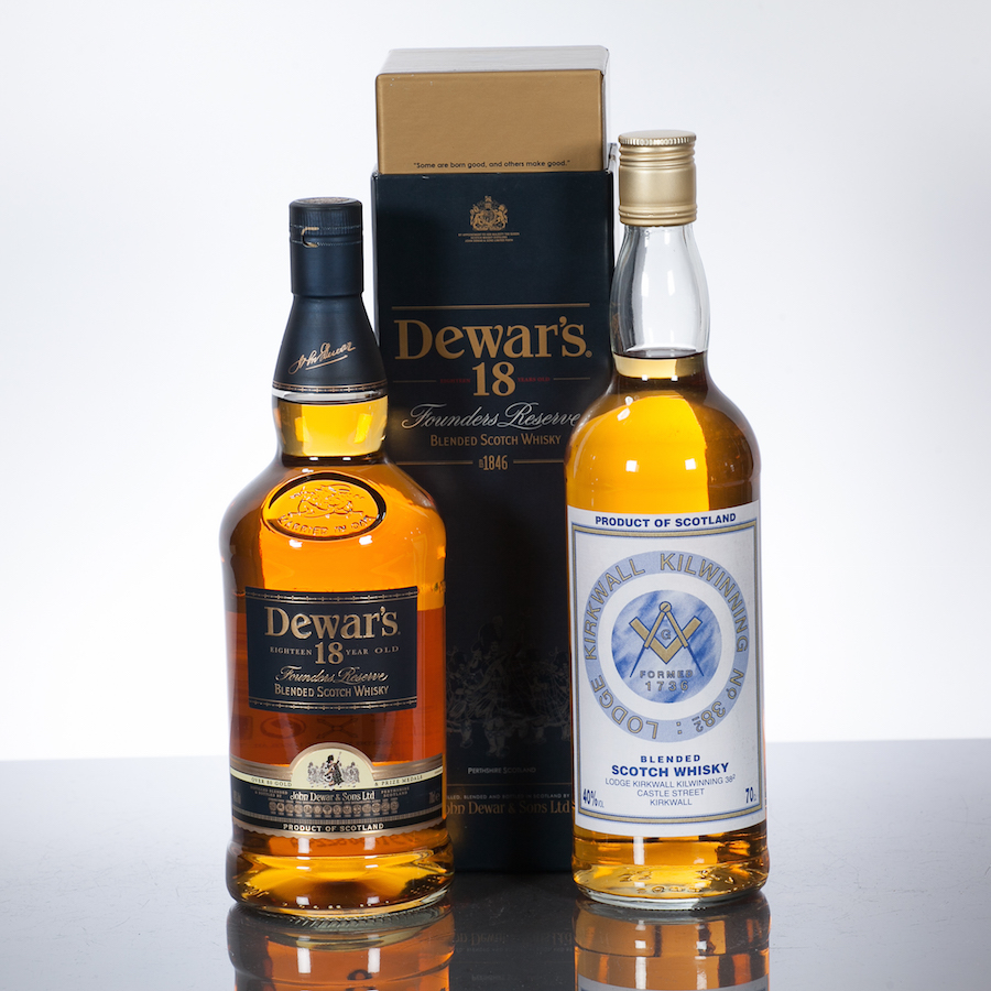 DEWAR'S 18 YEAR OLD FOUNDER'S RESERVE Blended Malt Whisky, 70cl, 40% ...