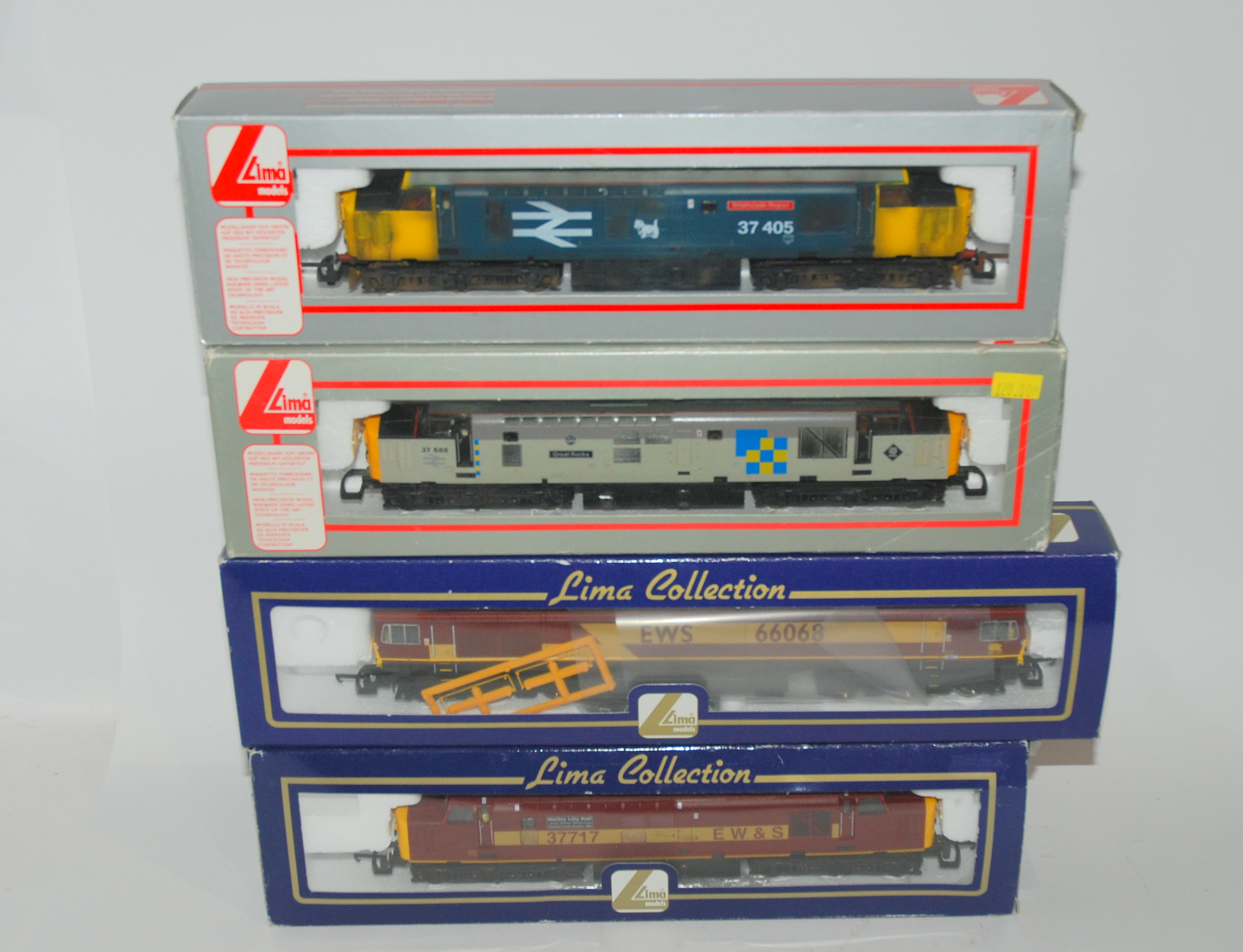 A collection of twelve Lima models including eight locomotives and ...