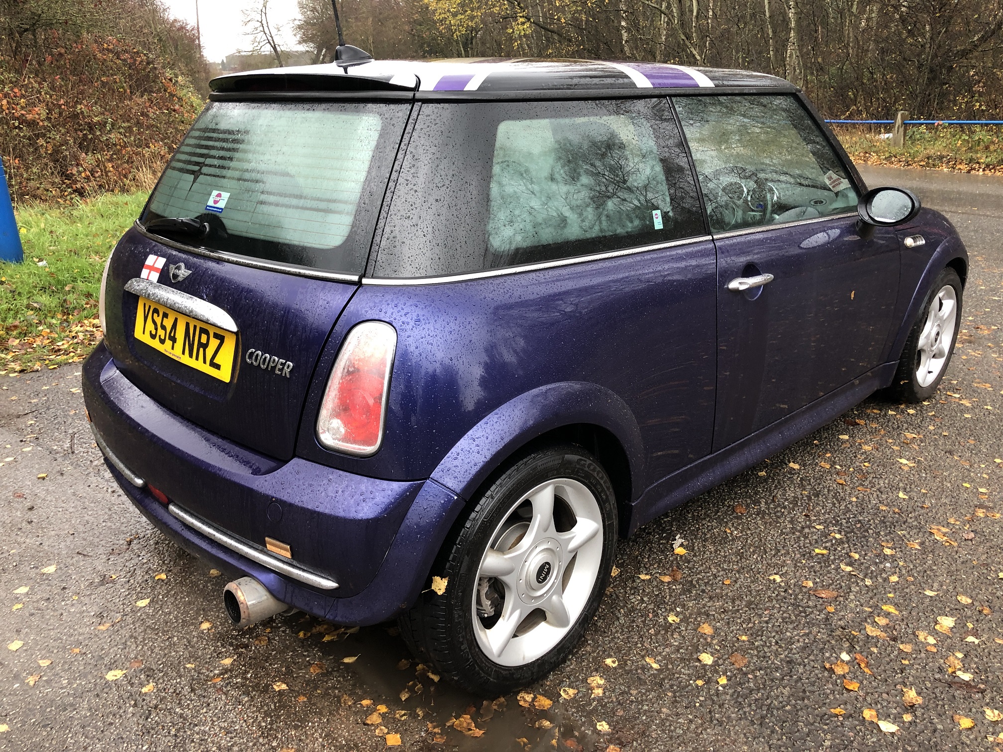 K - 2004/54 REG MINI COOPER MAUVE/PURPLE 1.6 PETROL 3 DOOR HATCHBACK ...
