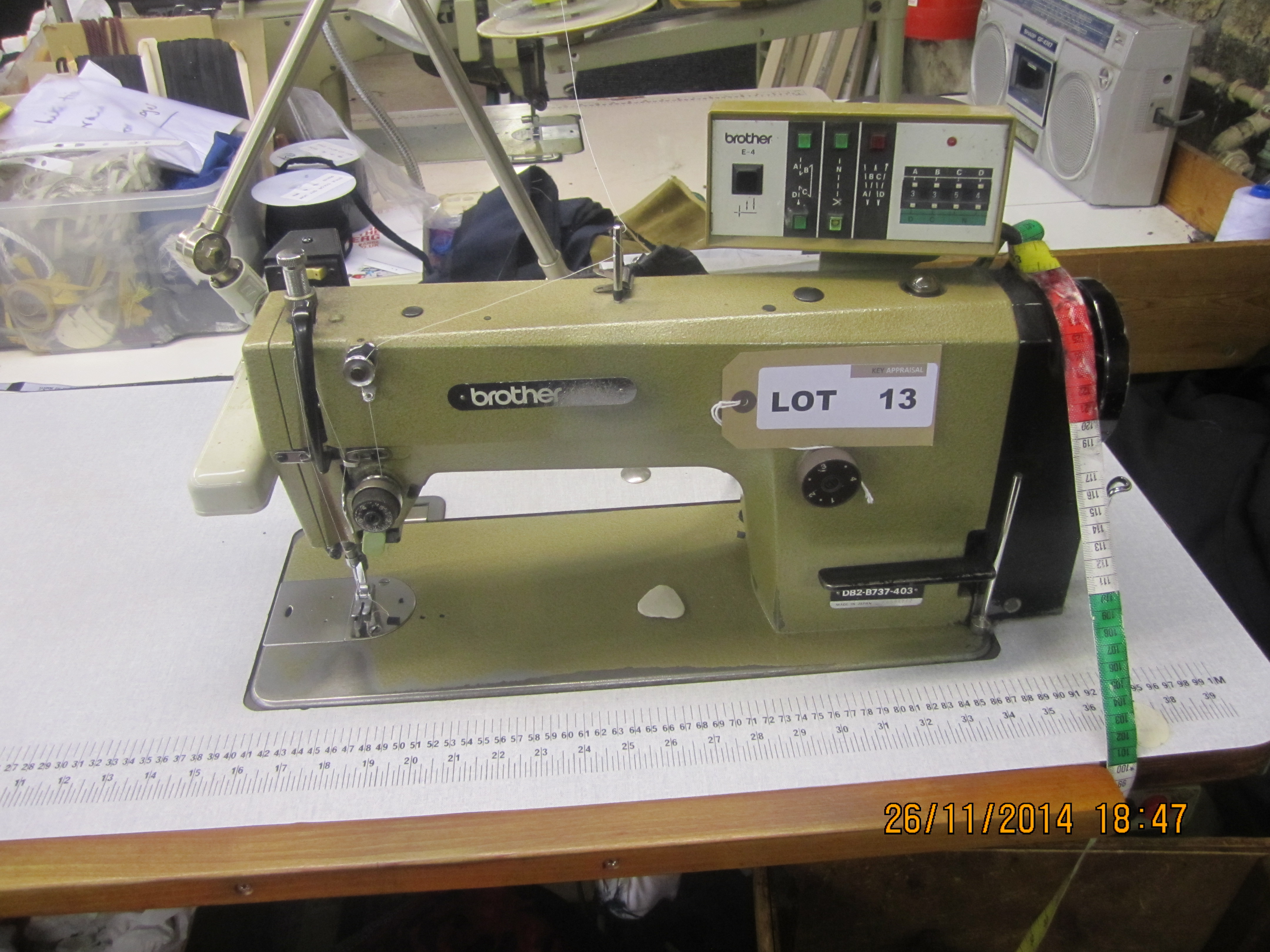 Brother DB2-B737-403 flatbed industrial sewing machine with E4 control ...