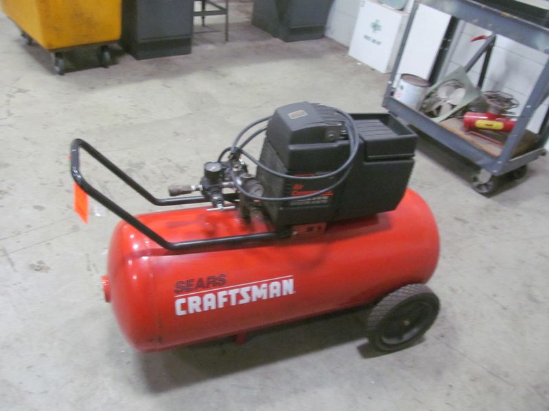 Craftsman horizontal portable air compressor, M/N 919-155732, 3-1/2 HP ...