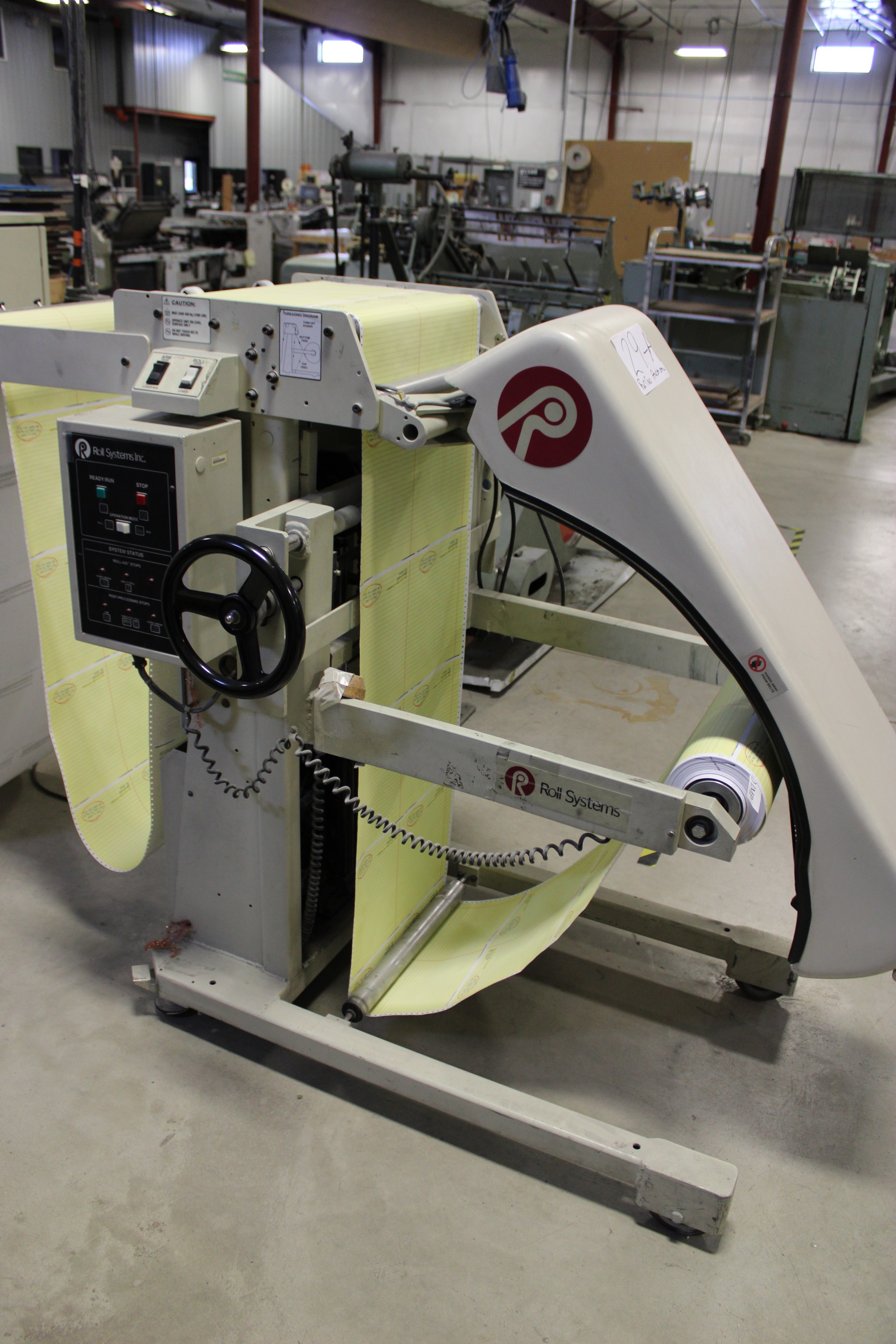 Roll Systems 1200lb Capacity 24" Roll Feeder