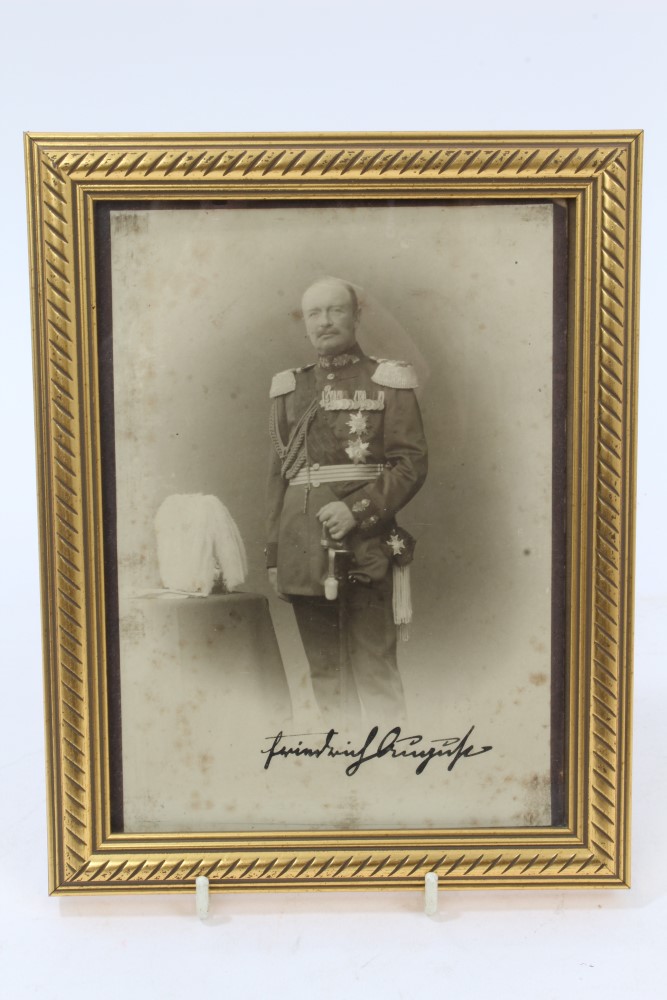 King Frederick Augustus III of Saxony (1865 - 1932) - fine signed ...