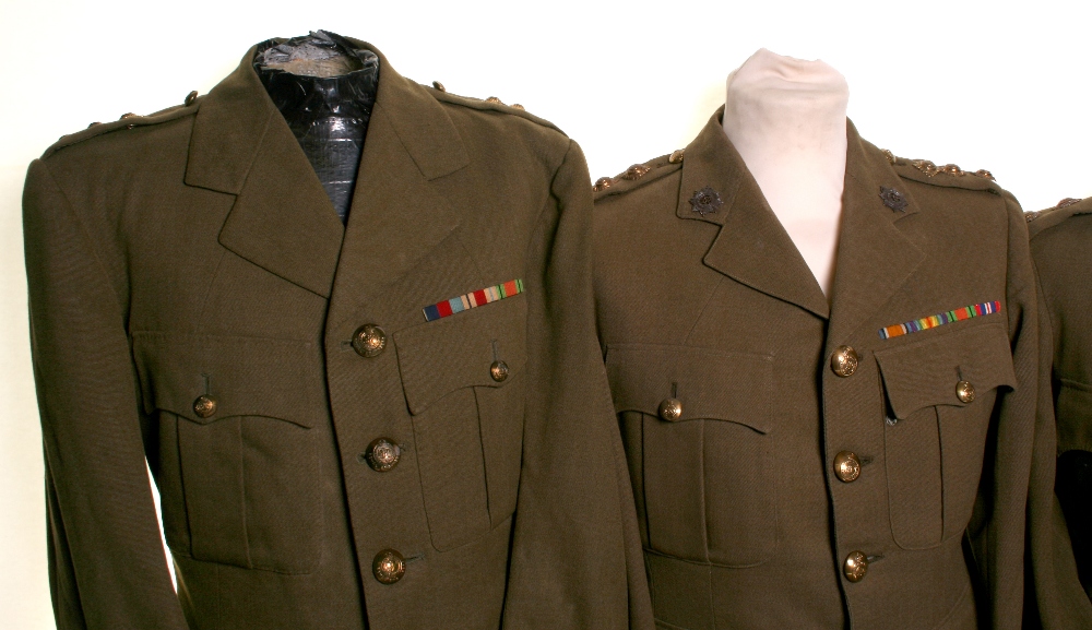 Selection of WW2 British Officers Uniforms, consisting of four officers ...