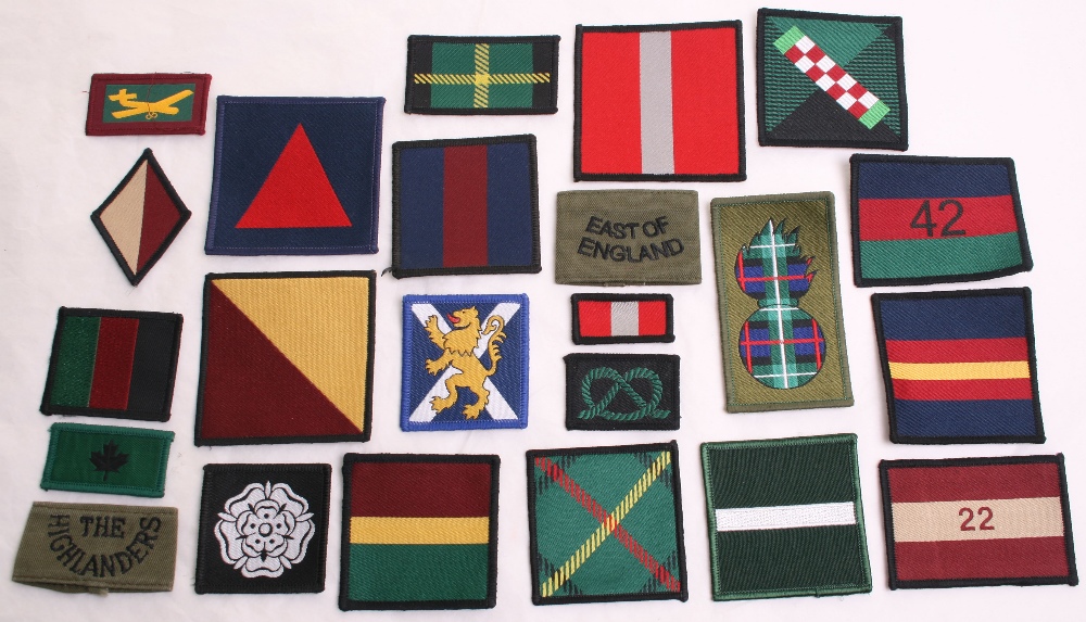 Selection of Modern British Army TRF Patches, including Argyll ...
