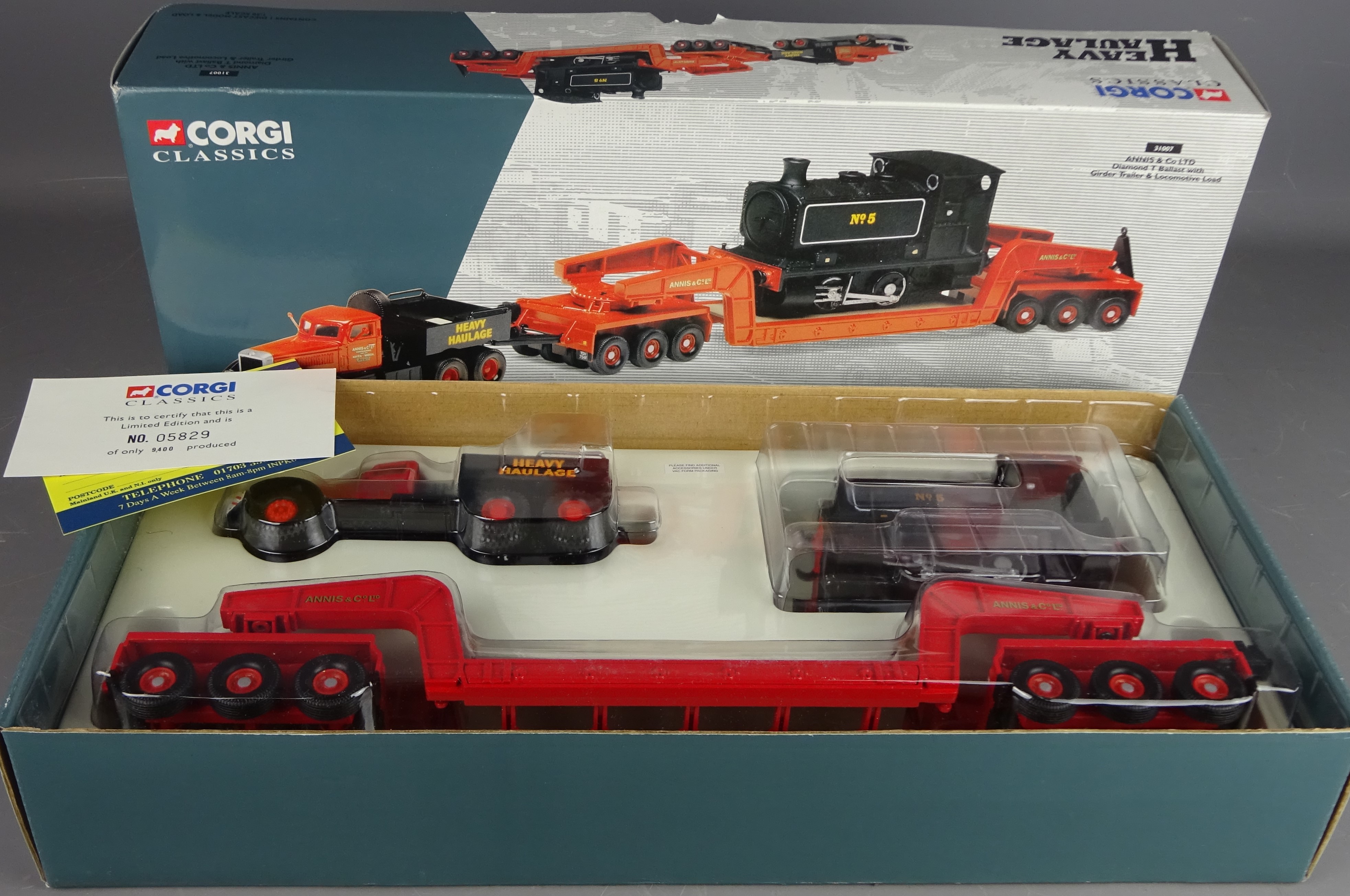 Corgi Heavy Haulage Limited Edition 1:50 scale model 31007, Annis & Co ...