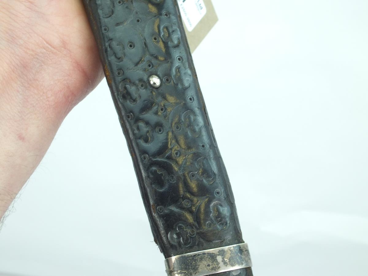 A mid-18th Century Scottish dirk, 39cm fullered blade, double edged ...