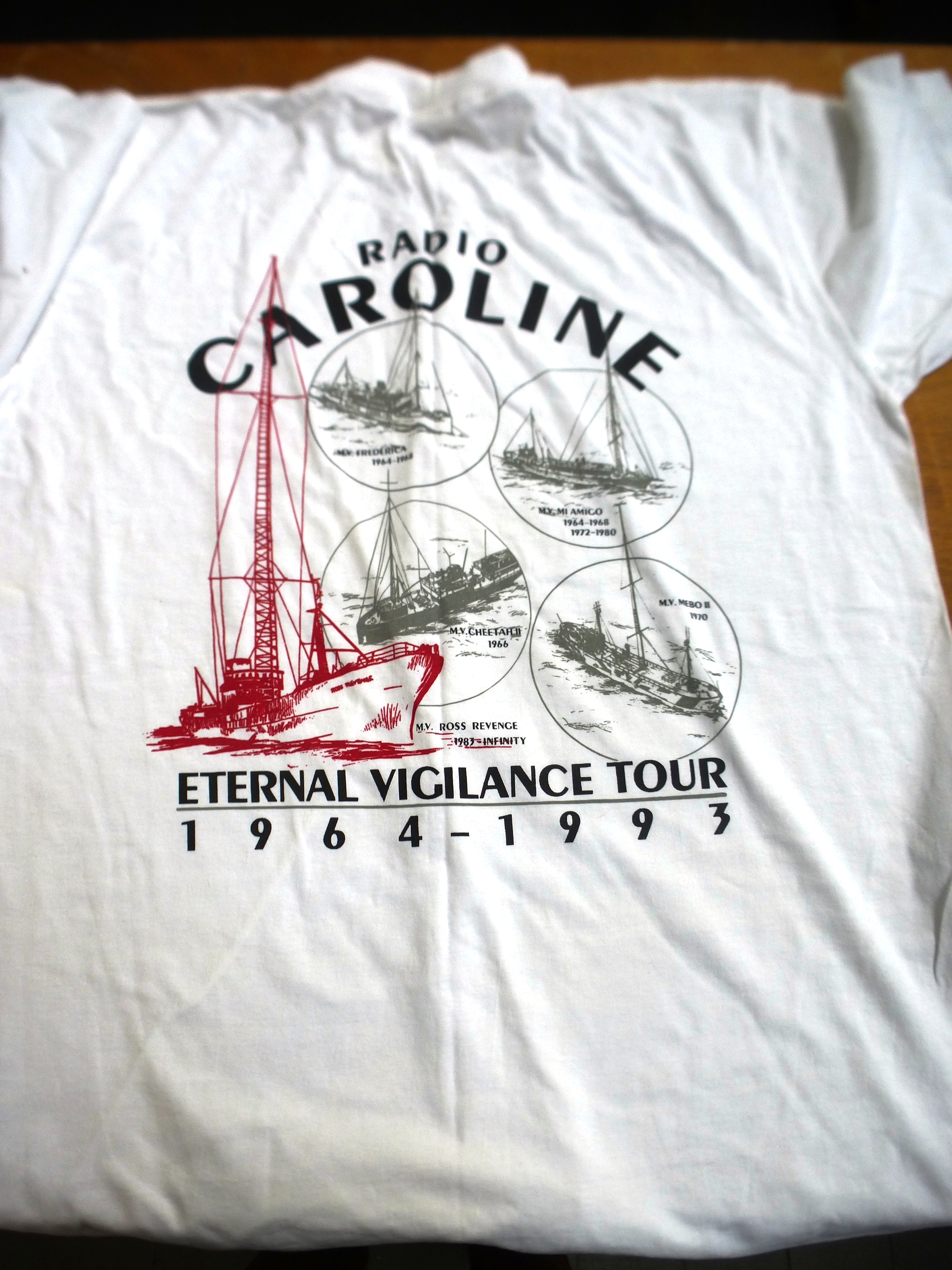 6 ASSORTED RADIO CAROLINE SHIRTS