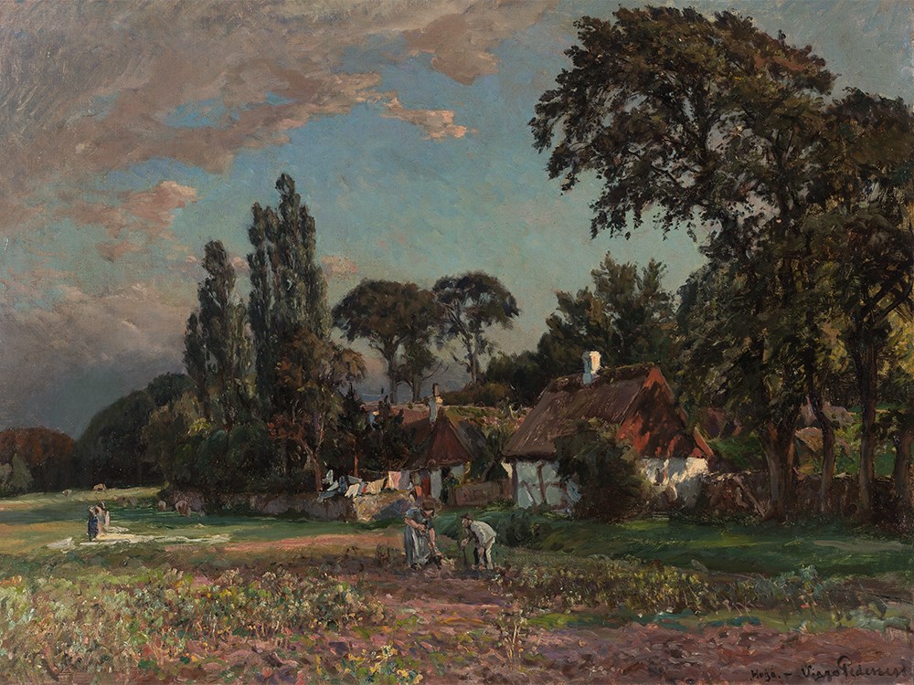 Viggo Pedersen (1854-1926), Haga, Oil, c. 1910/20Oil on canvas ...