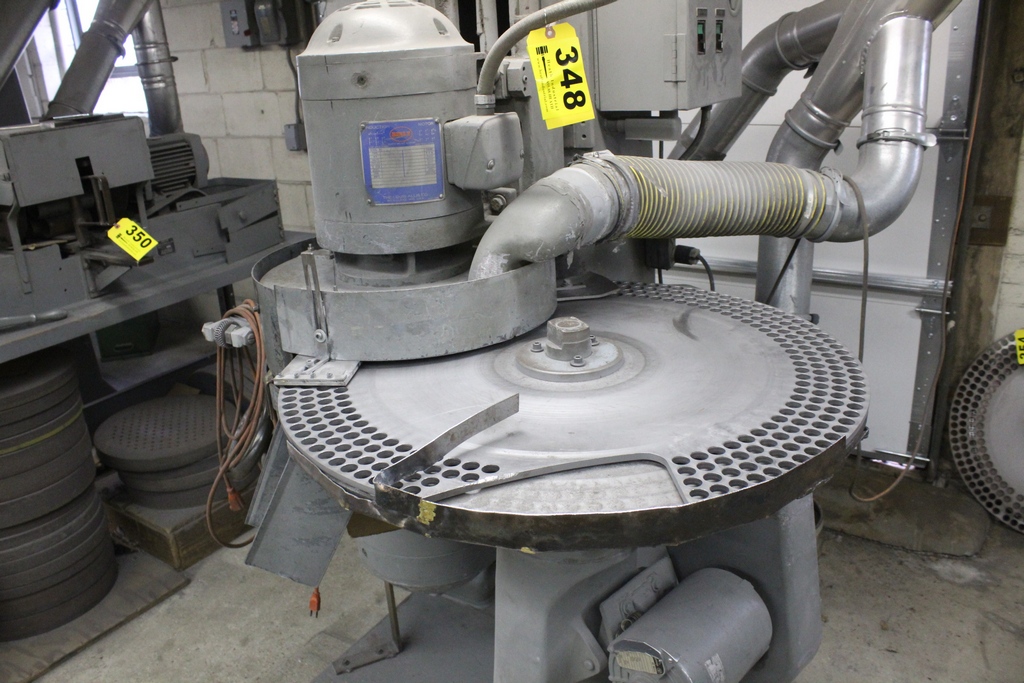 BESLY MODEL 905 SINGLE HEAD VERTICAL SPRING GRINDERS, S/N 905-18-370, 5 ...