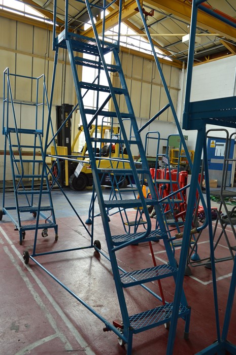 Fort Jason, 10 rung 175kg airport style mobile step ladders