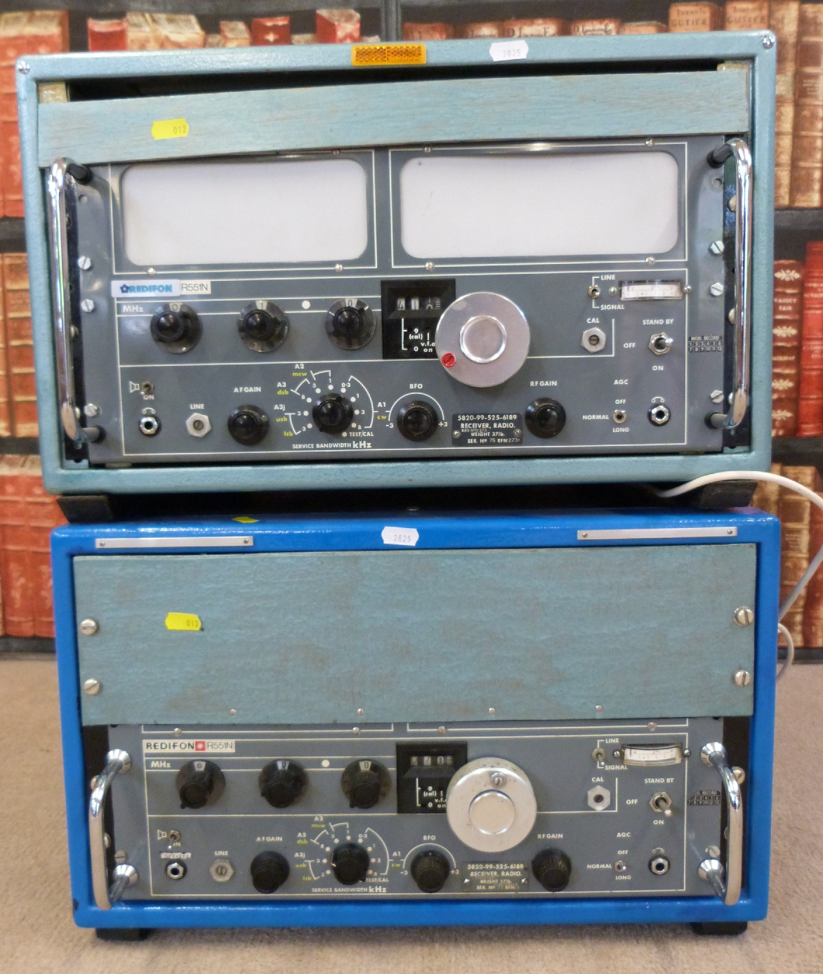 Two Redifon R551N radio receivers