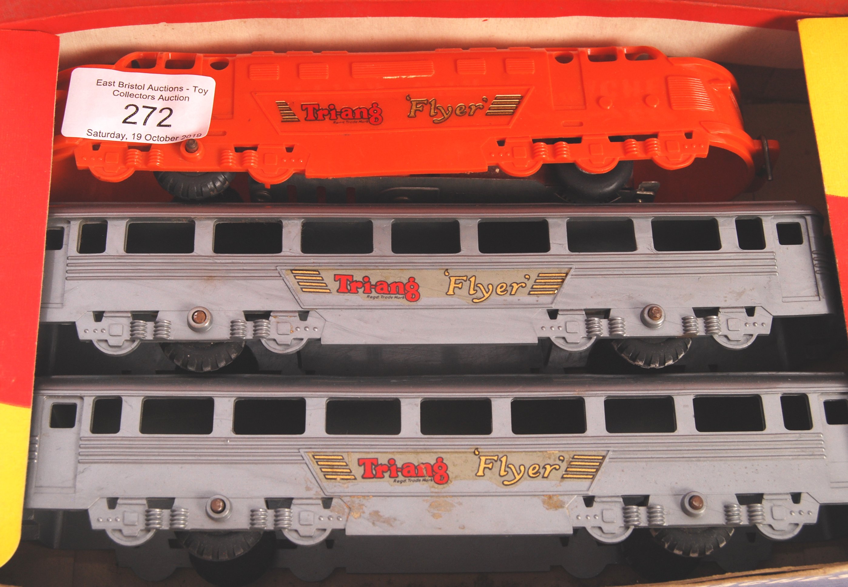 An original vintage Tri-ang made Minic ' Push And Go ' ' Diesel Flyer ...