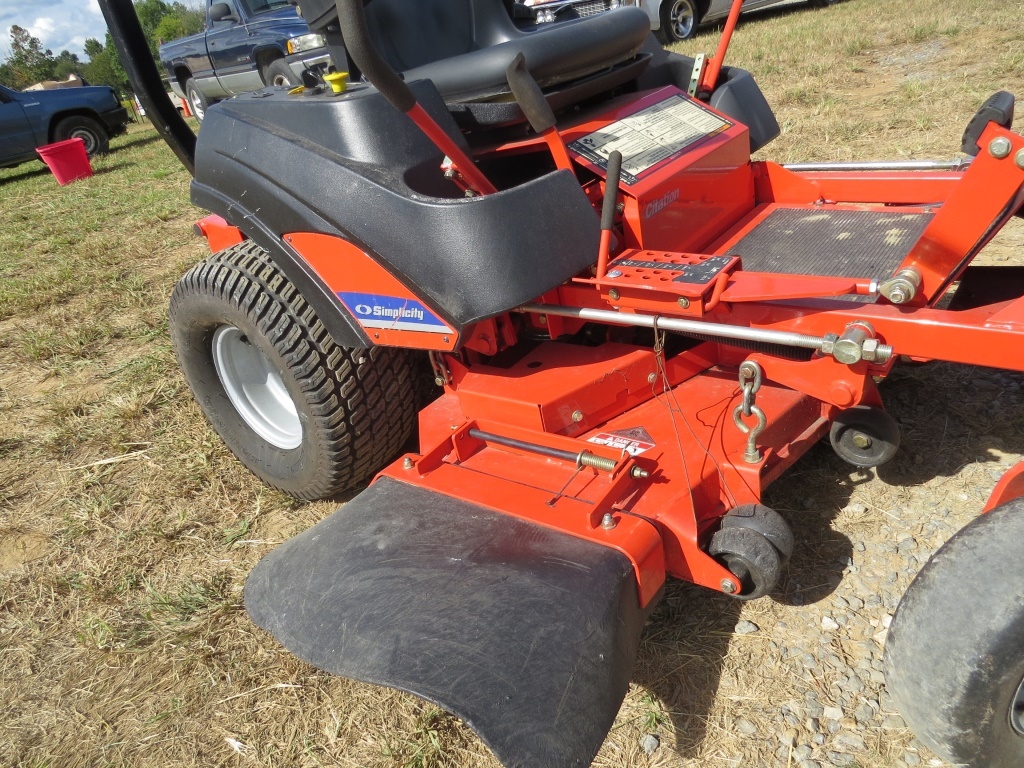 Simplicity Zero Turn Mower 48" Model Citation 2148 YR: 2006 part no ...