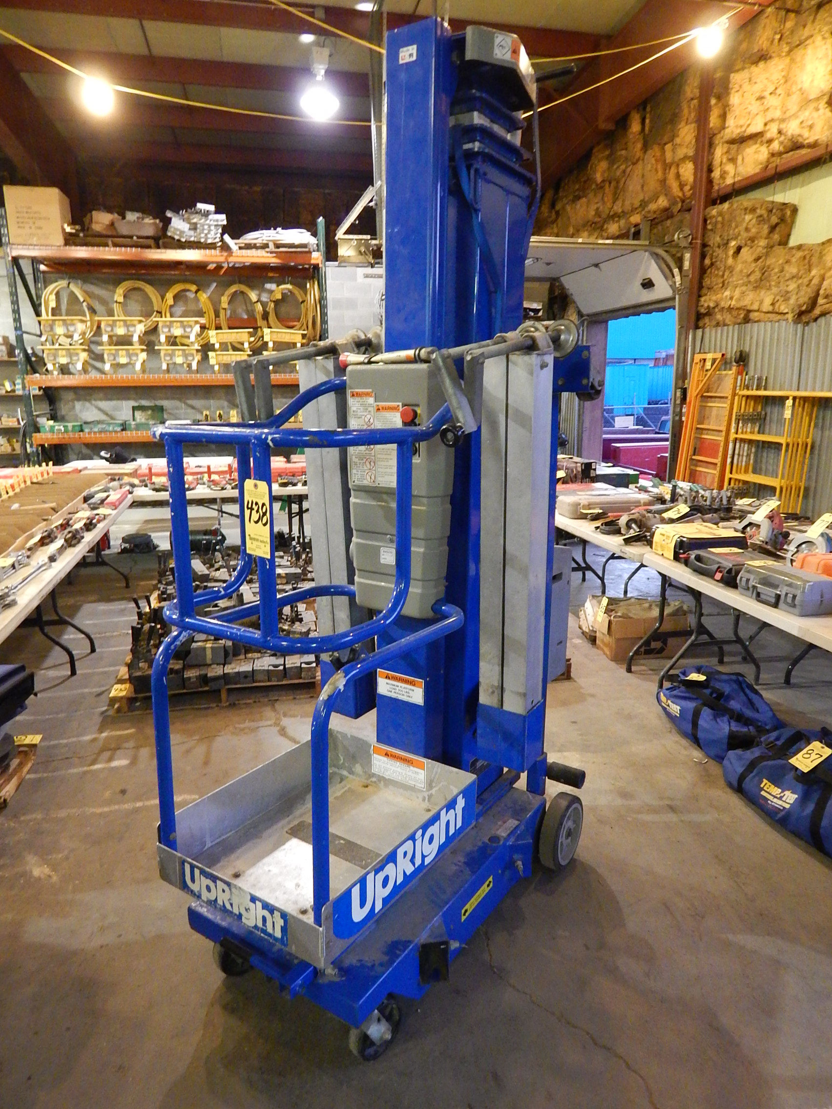 Upright Model 068002-001 Electric Manlift SN20249, 32' Max. Platform ...