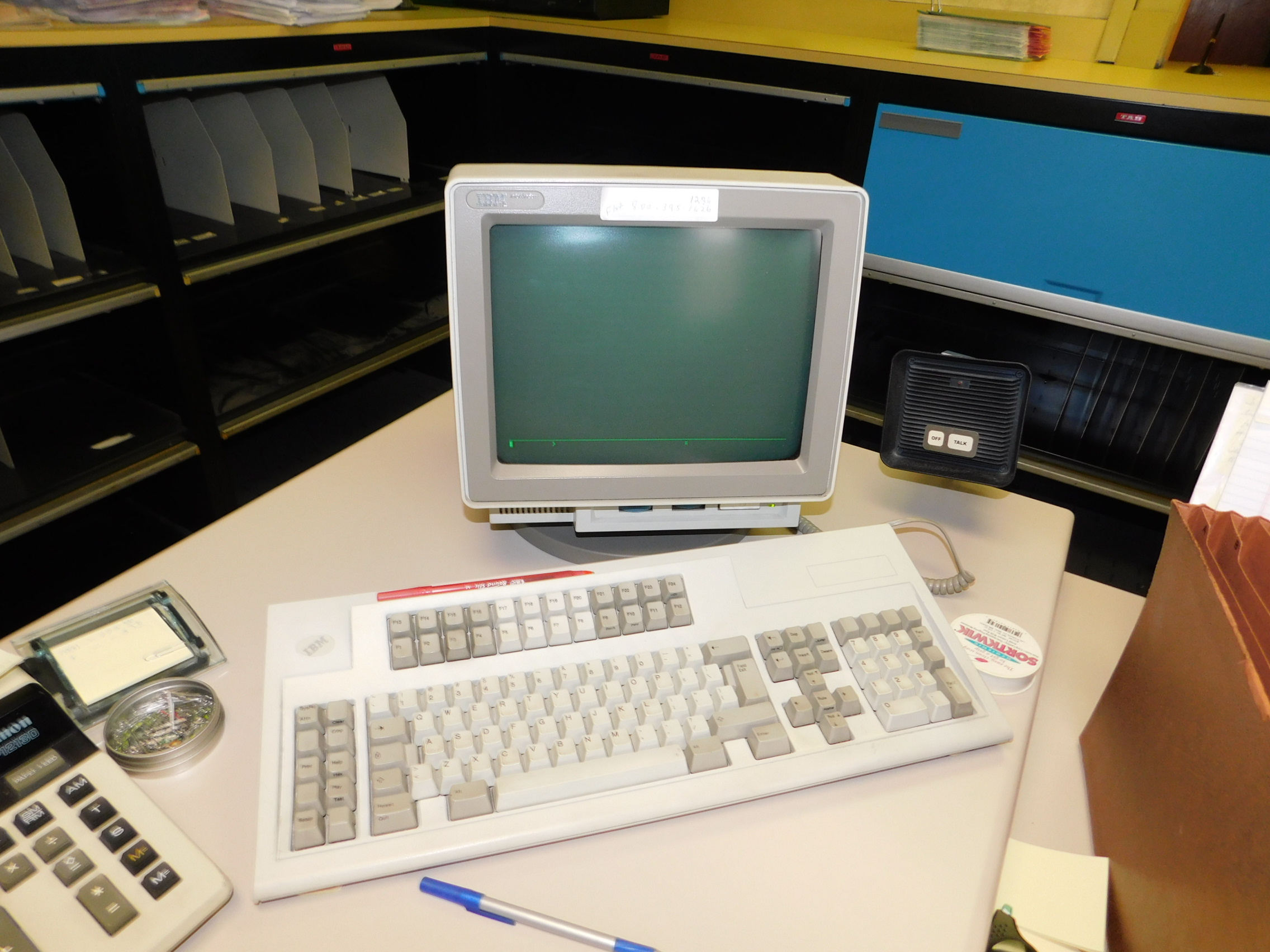 { Group of lots: 304, 305, 306, 306a } (4) IBM Computer Terminals and ...