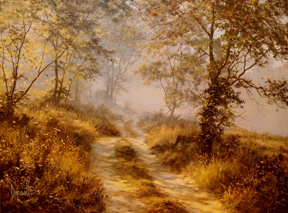 David Dipnall country foot path print. 40 x 30 cm