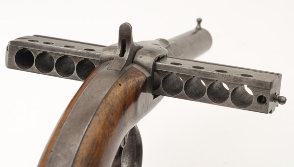 Jarre 10-Shot Harmonica Pistol 7.65mm pinfire caliber, 4" barrel, S/N ...