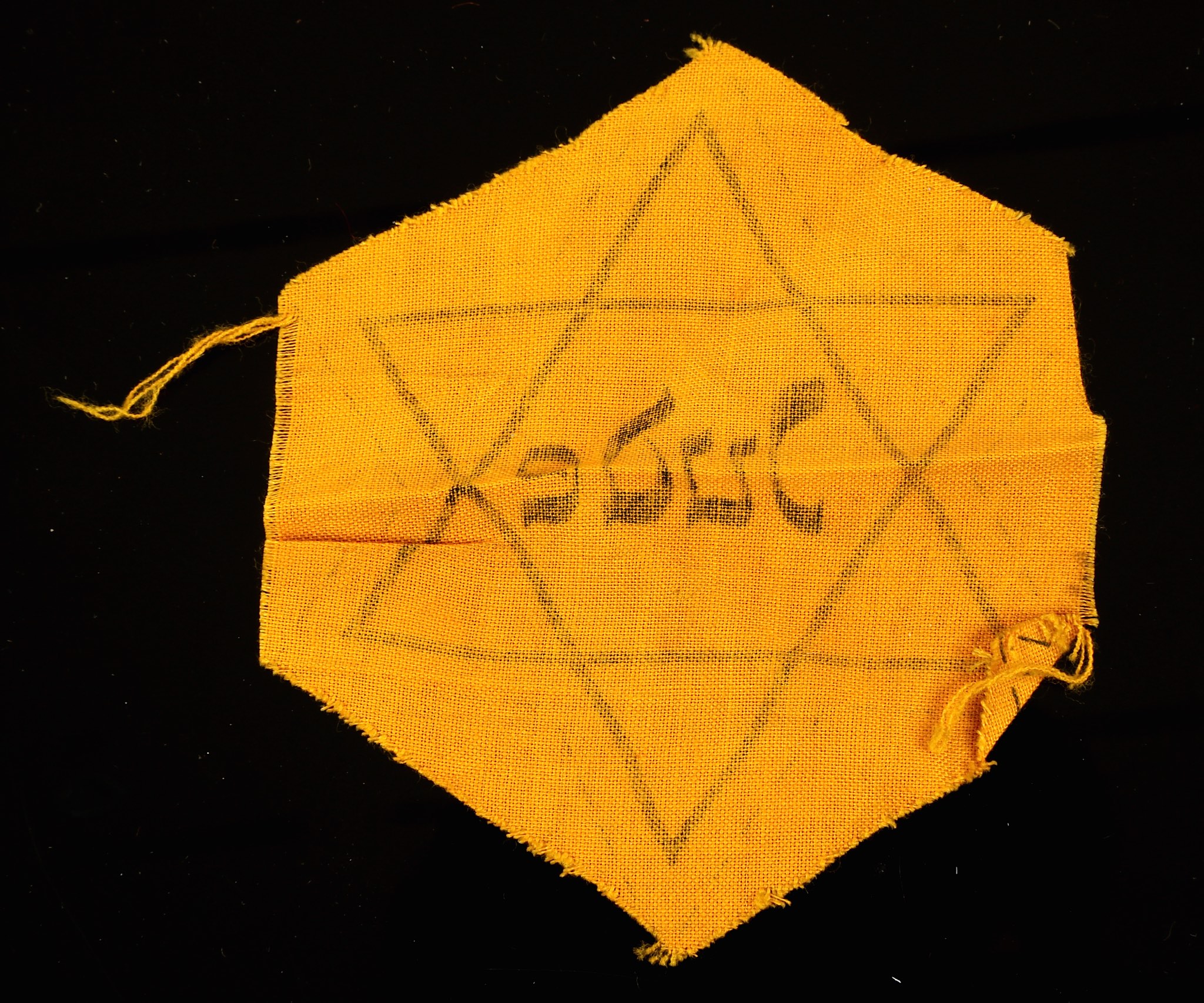 Judenstern (Yellow Star / Jewish Star / badge), Star of David cloth ...