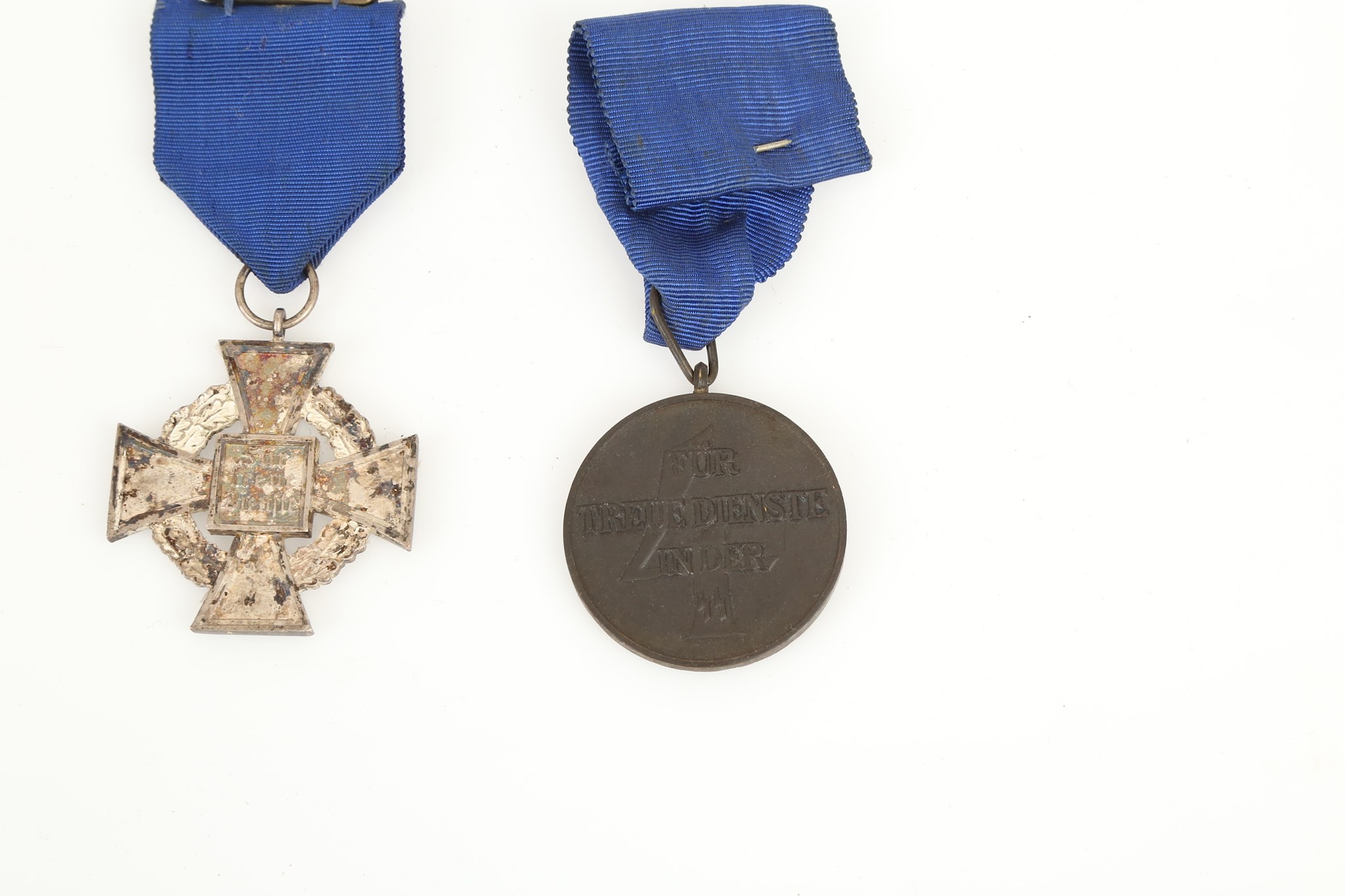 WW2 Nazi 3rd Reich medals; SS 4th Class Long Service Award (SS ...