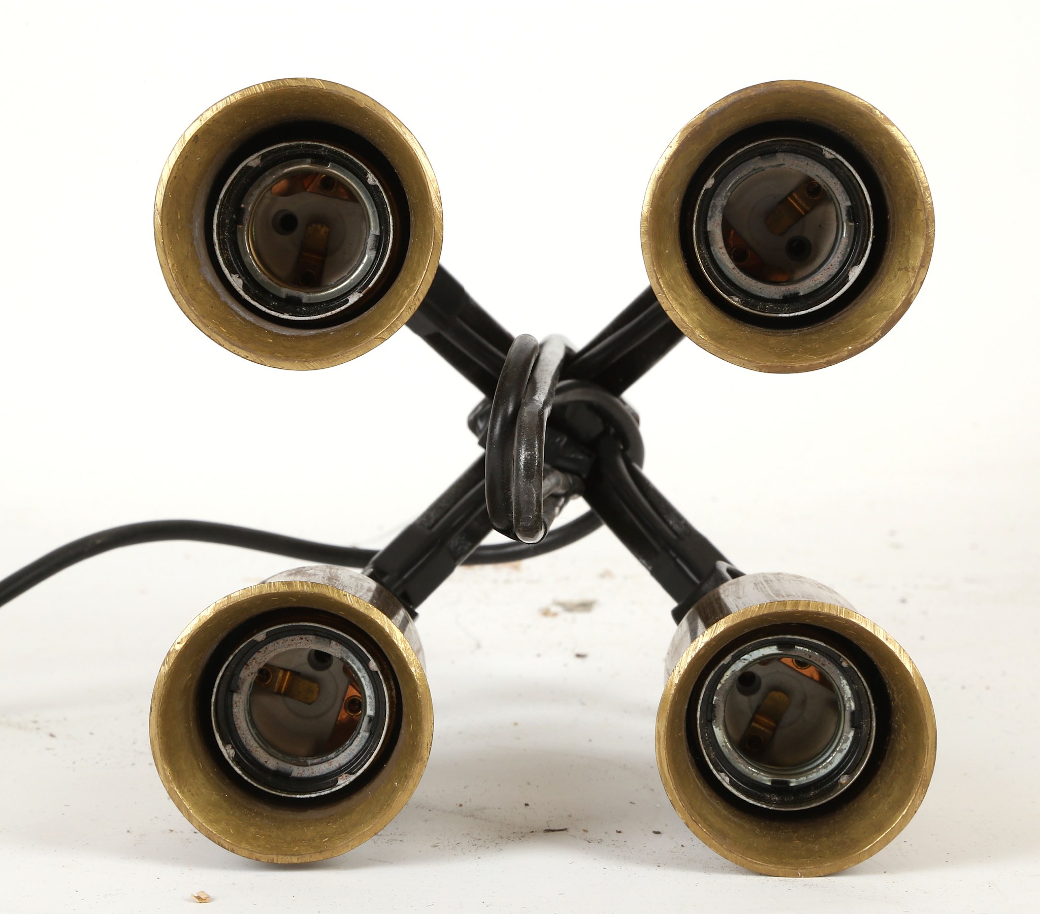 WW2 3rd Reich Hitler interest; light fittings from The Berghof; brass ...