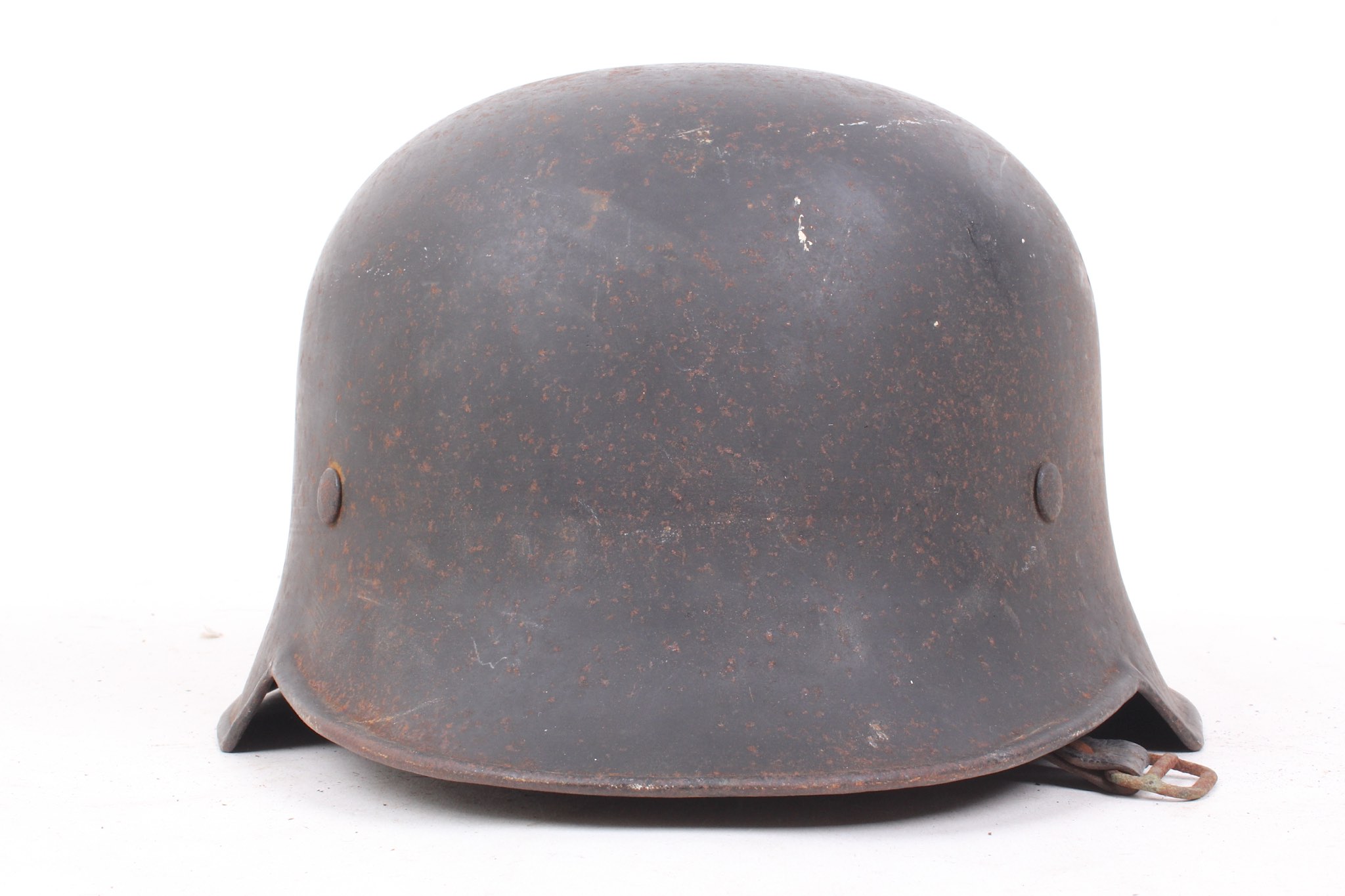 German WWII 3rd Reich Nazi helmet, M34 civic, black, double decals ...