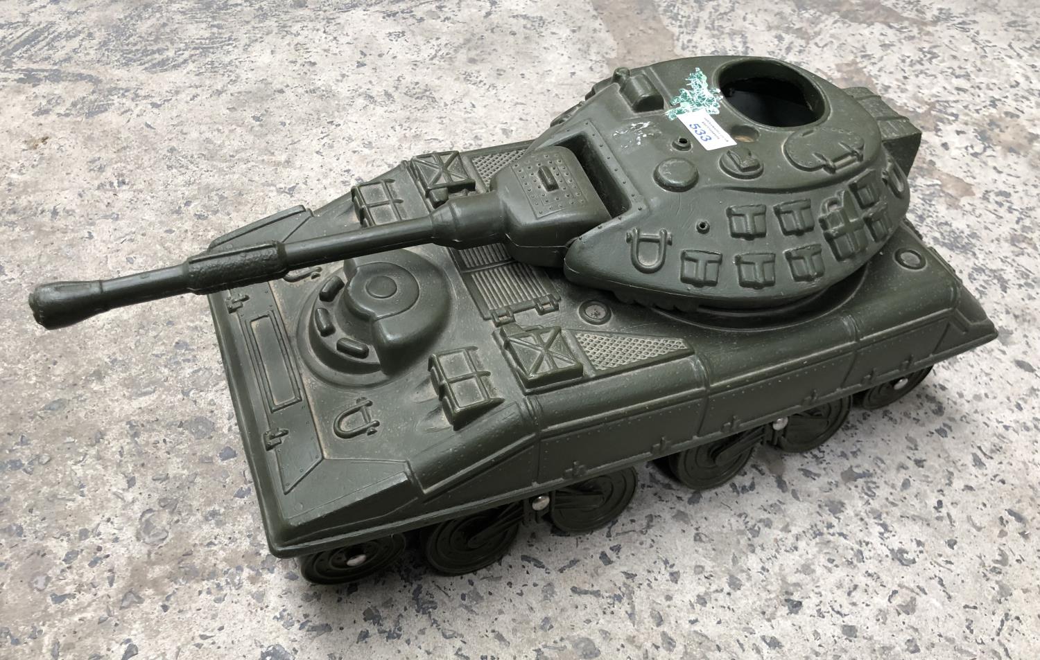 AN ACTION MAN PLASTIC TOY TANK MODEL