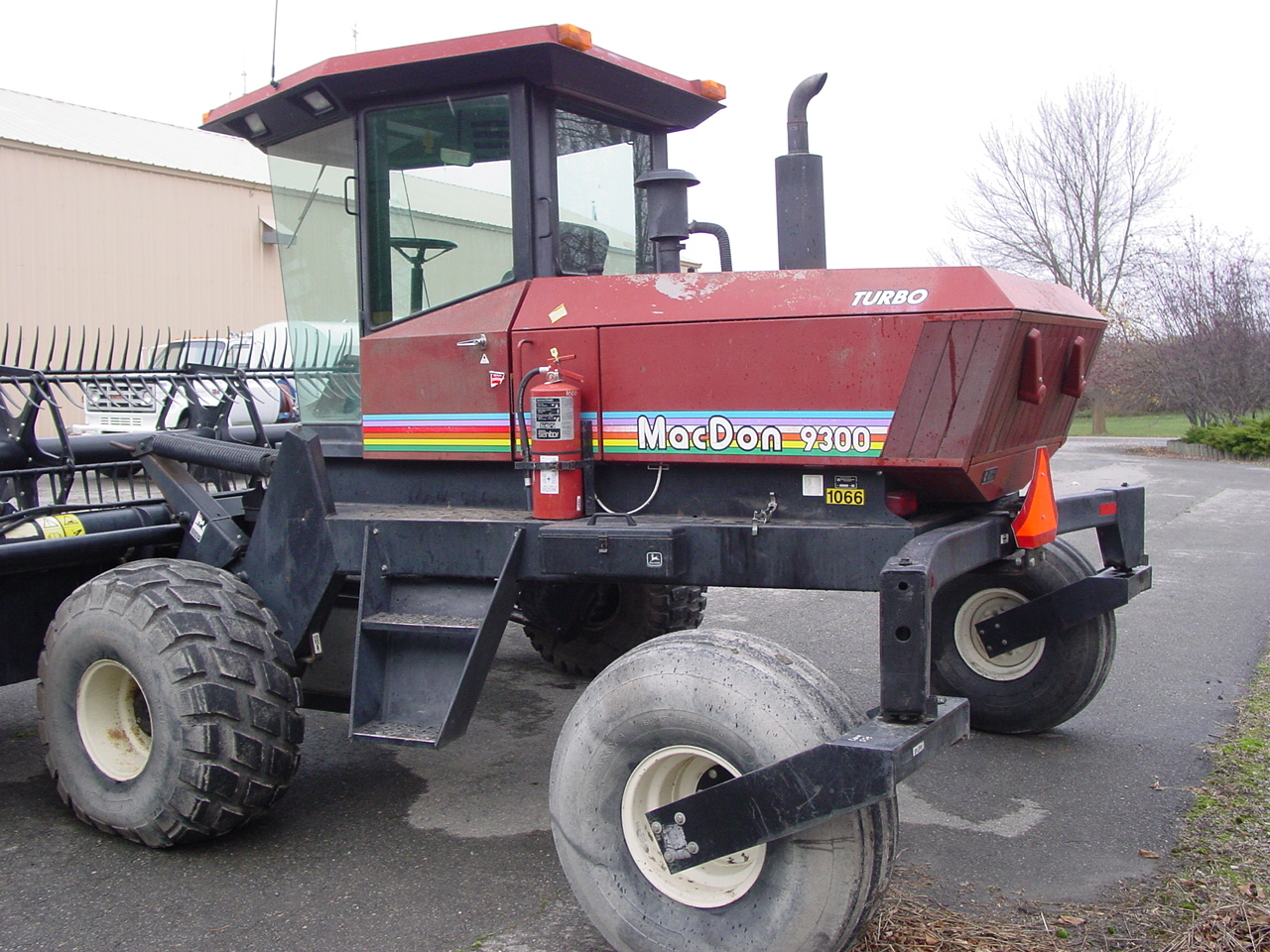 MacDon Swather Model 9300, Serial: 113437 with 2002, 972 15' Draper ...