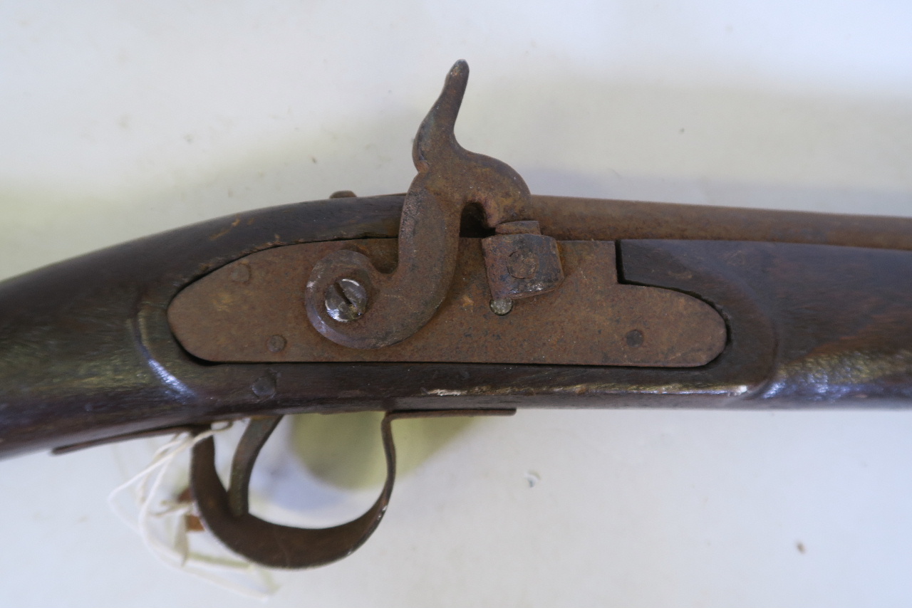 A reproduction percussion cap shotgun, 41" long