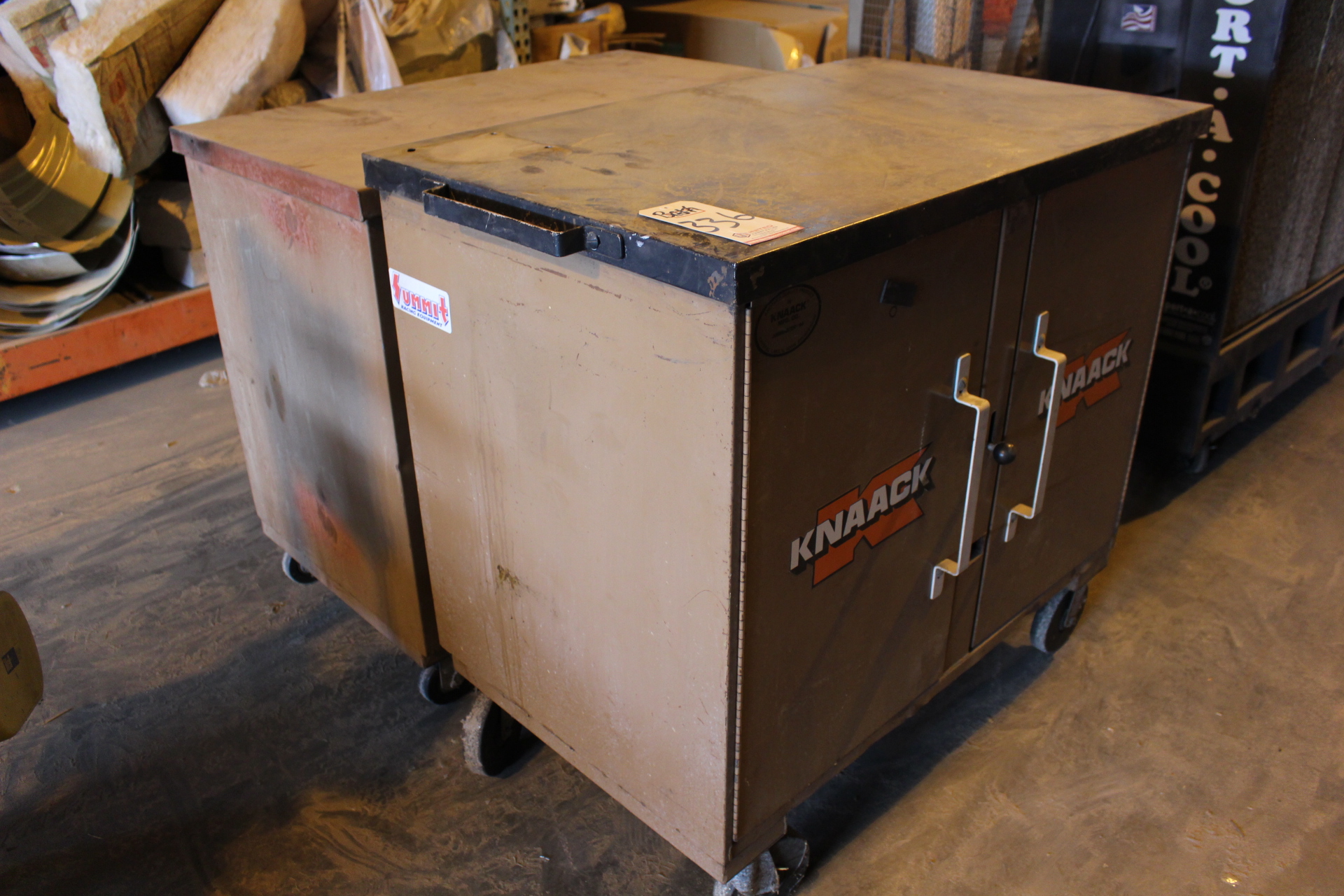 LOT - (2) KNAACK JOBMASTER 44 ROLLING JOB BOXES, W/ CONTENTS