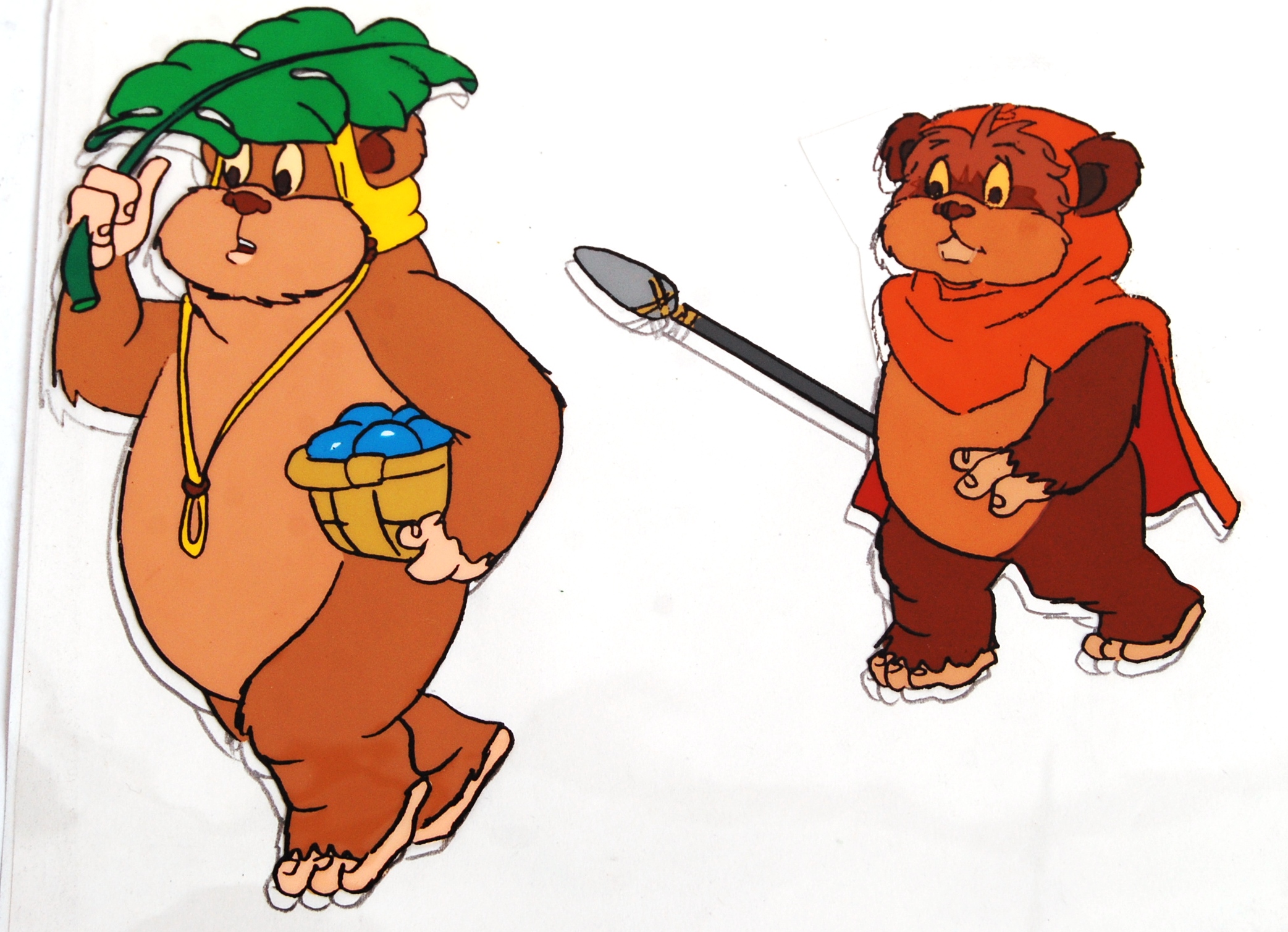 An original Star Wars ' Ewoks ' cartoon series animation cel. Pencil ...