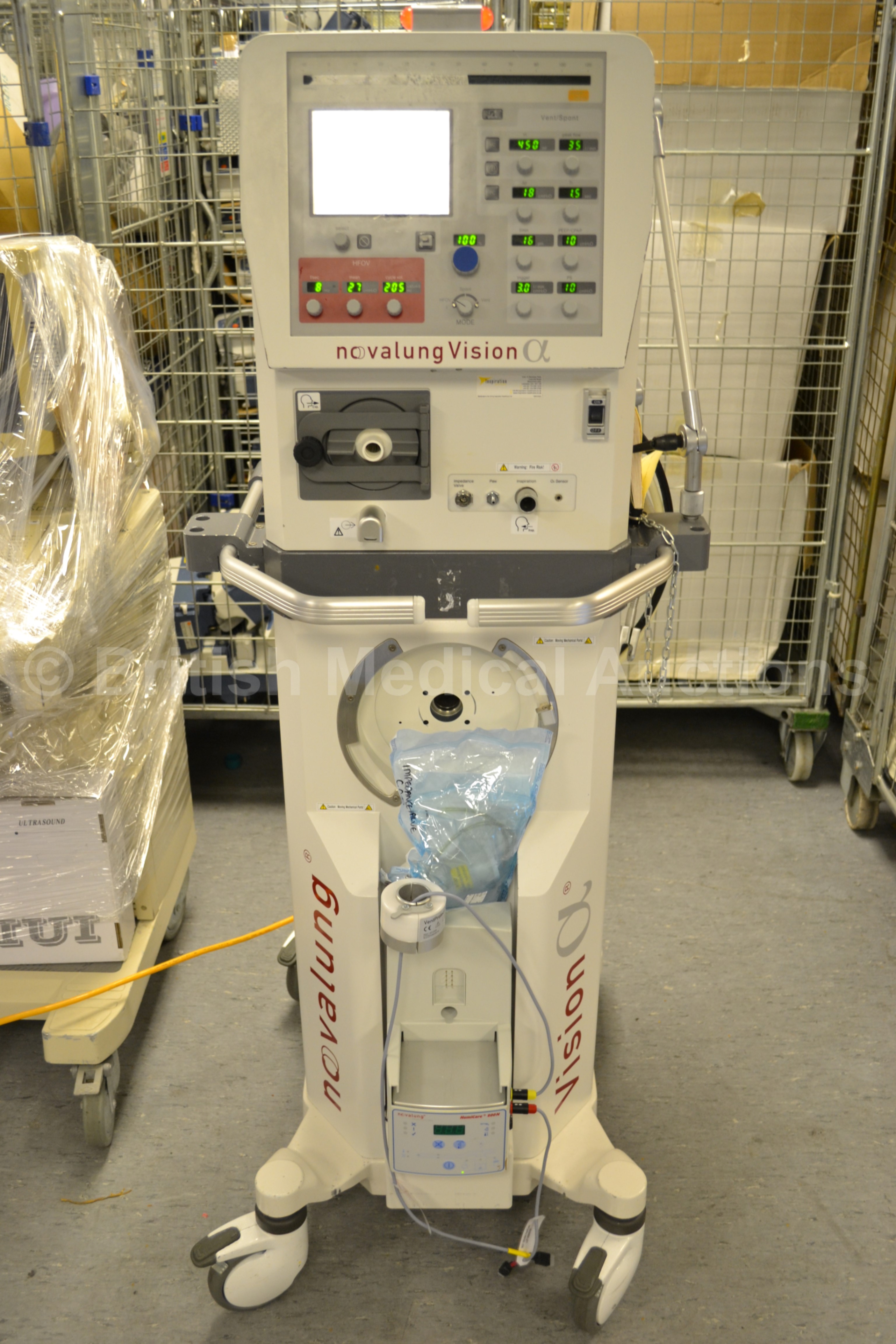 Novalung Vision Alpha Integrated High Frequency Oscillation Ventilator ...