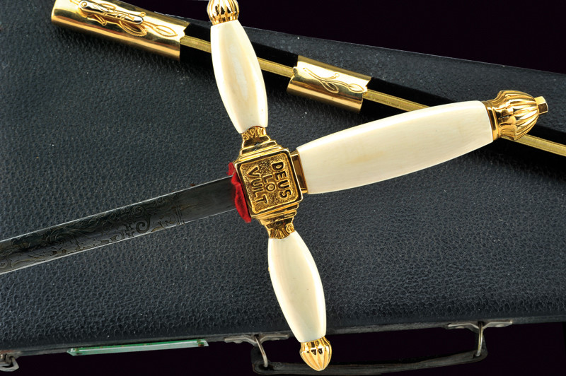 A sword of an officer of the Order of the Holy Sepulchre dating: 20th ...