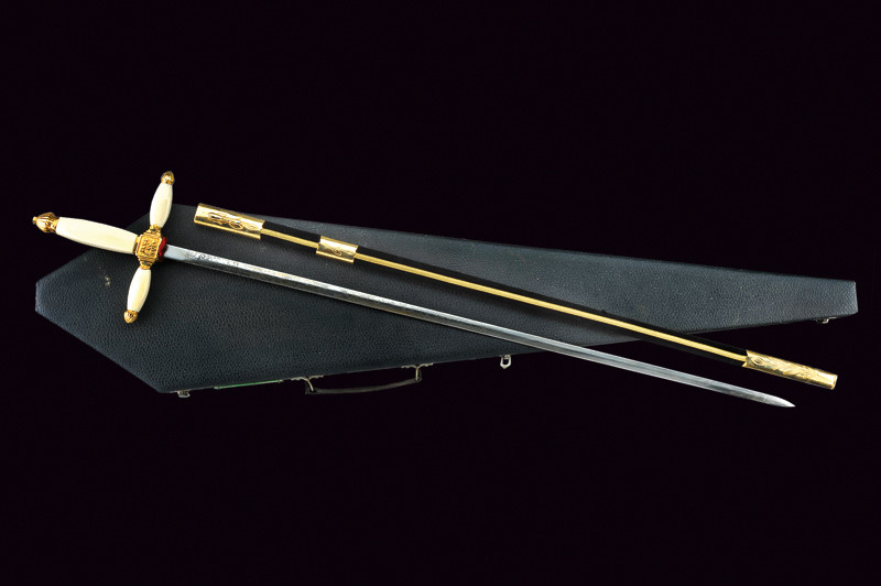 A sword of an officer of the Order of the Holy Sepulchre dating: 20th ...
