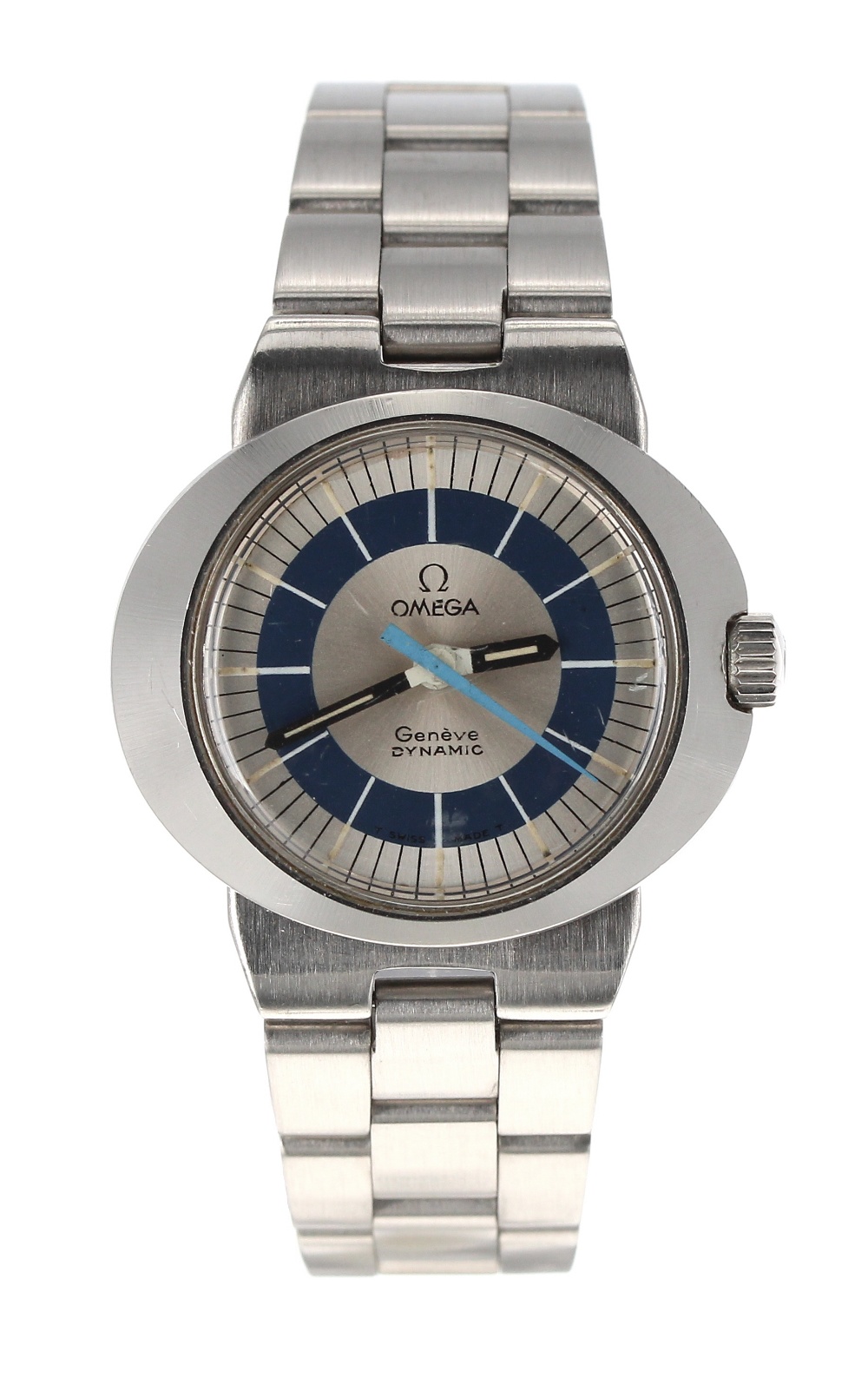 Omega Genéve Dynamic stainless steel lady's bracelet watch, circular ...