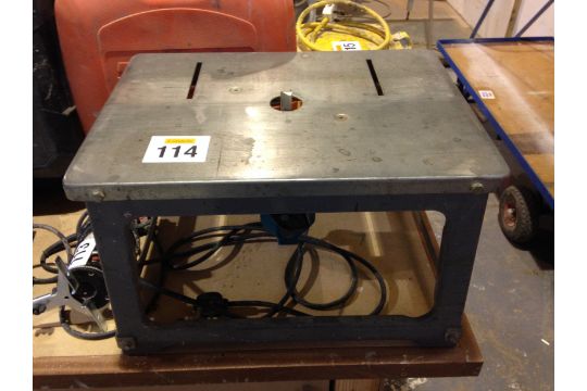 Makita 1/2 Inch Router & Table 3600B. VAT will be charged on the hammer ...