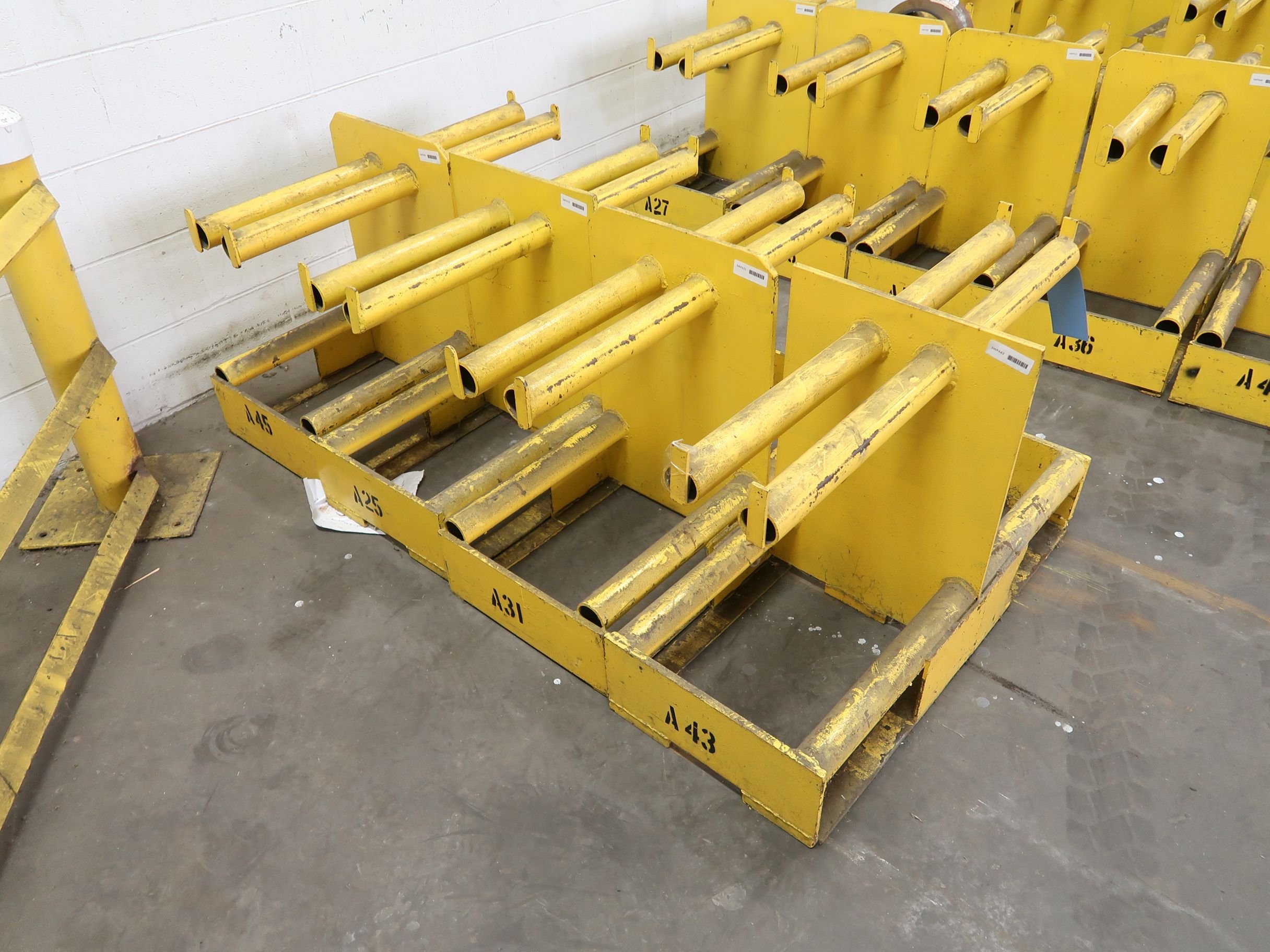 (LOT) (4) 18" X 30" DIAMETER 2-SIDED COIL STANDS