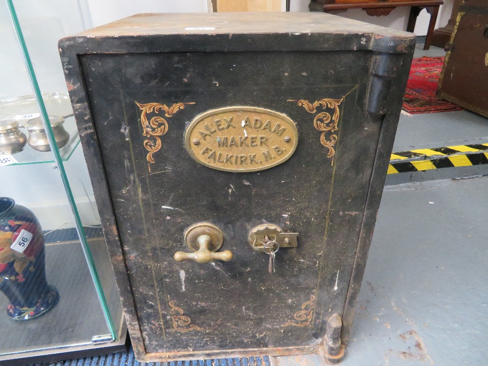 Old safe with keys